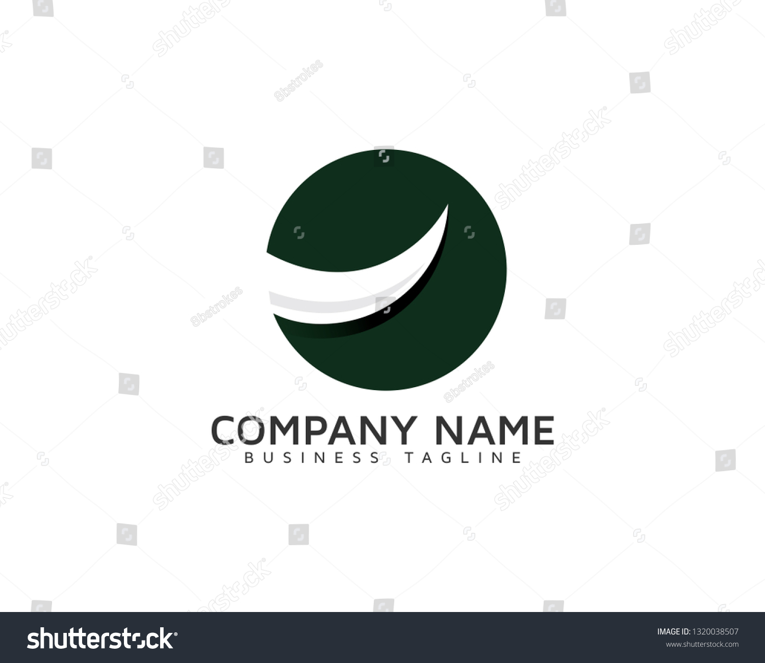 Abstract Tusk Logo Template Design Stock Vector (Royalty Free) 1320038507