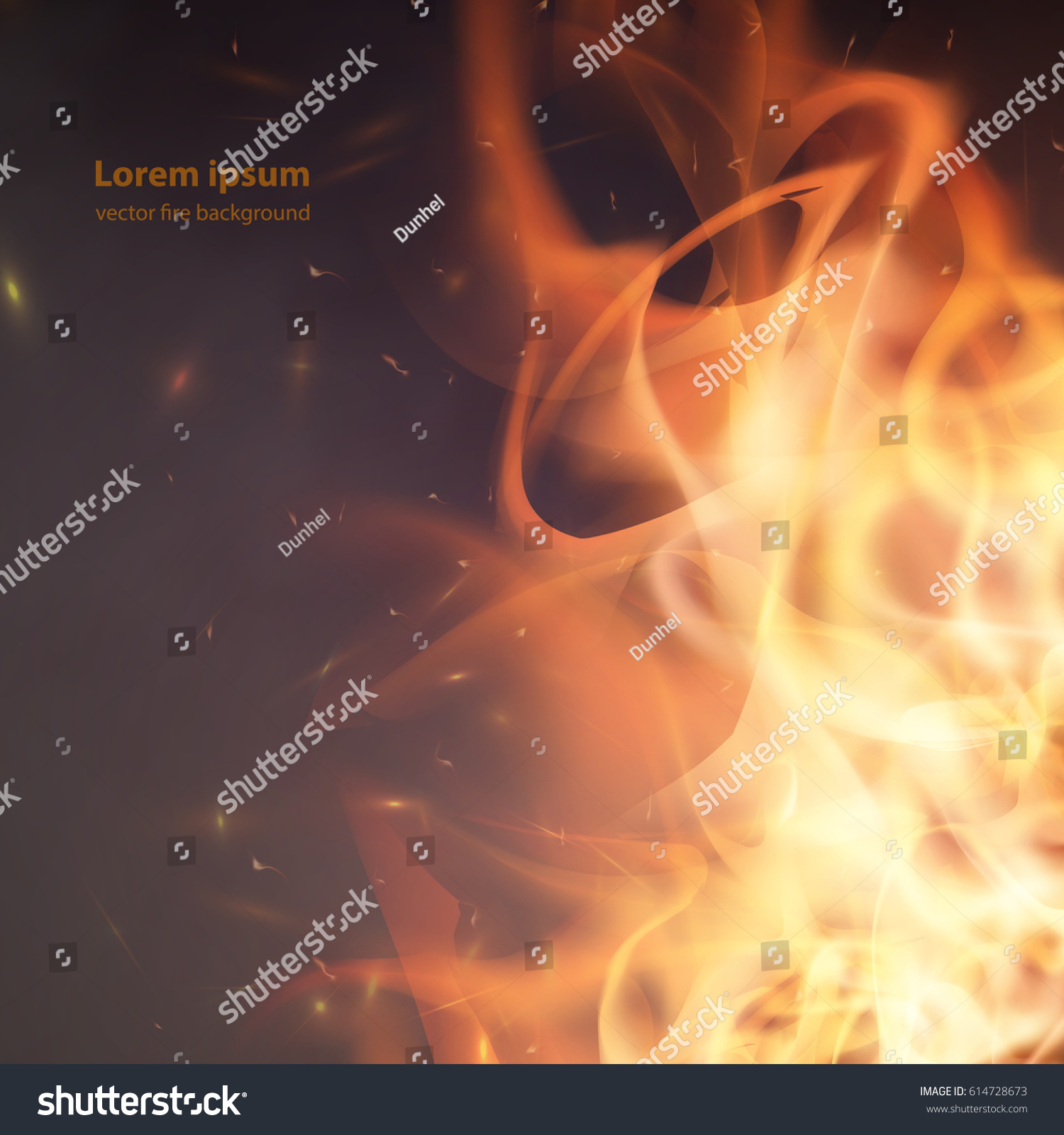 Abstract Vector Background Fire Banner Design Stock Vector (Royalty ...