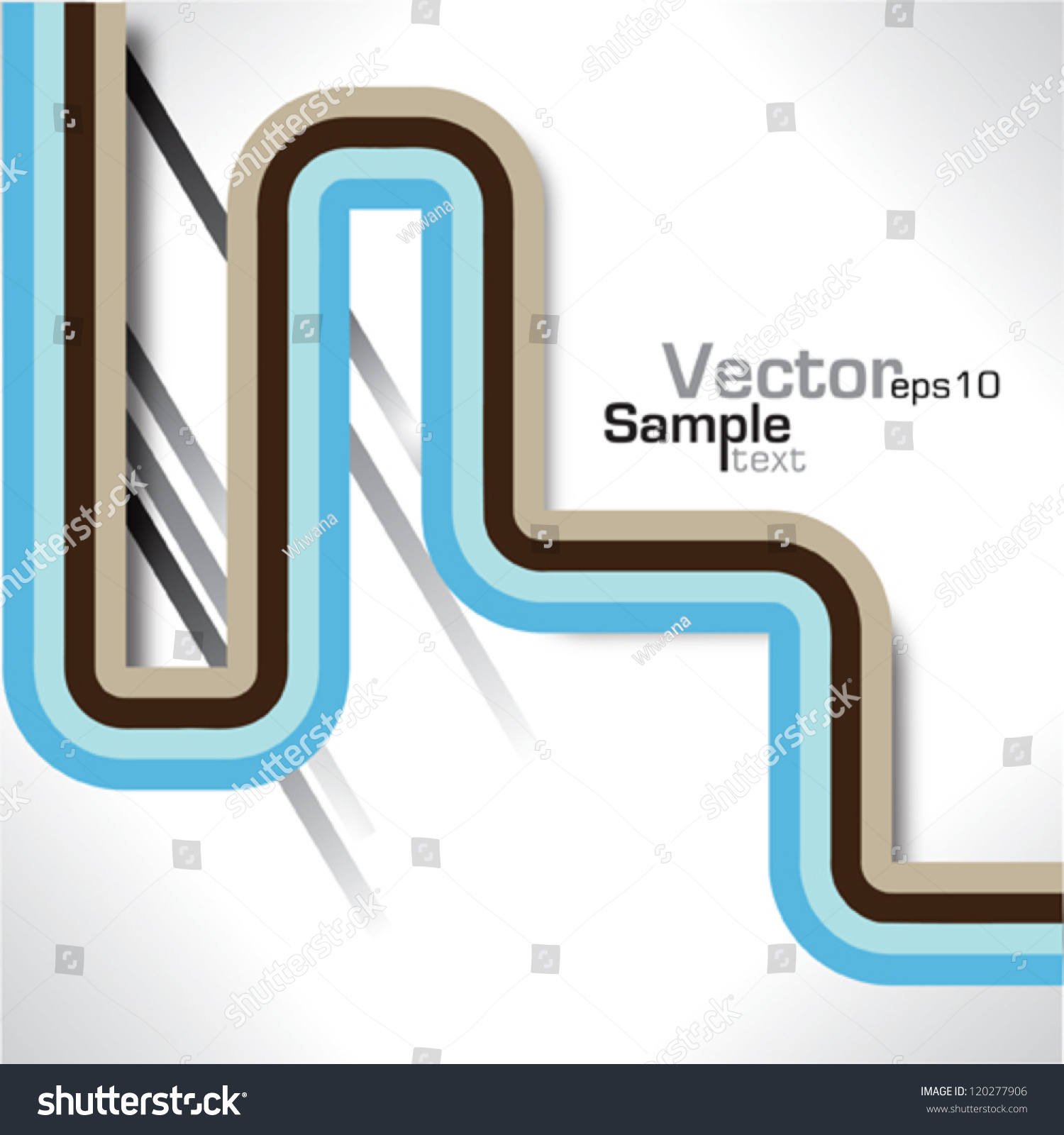 Abstract Vector Blue Layout Design Stock Vector (Royalty Free) 120277906