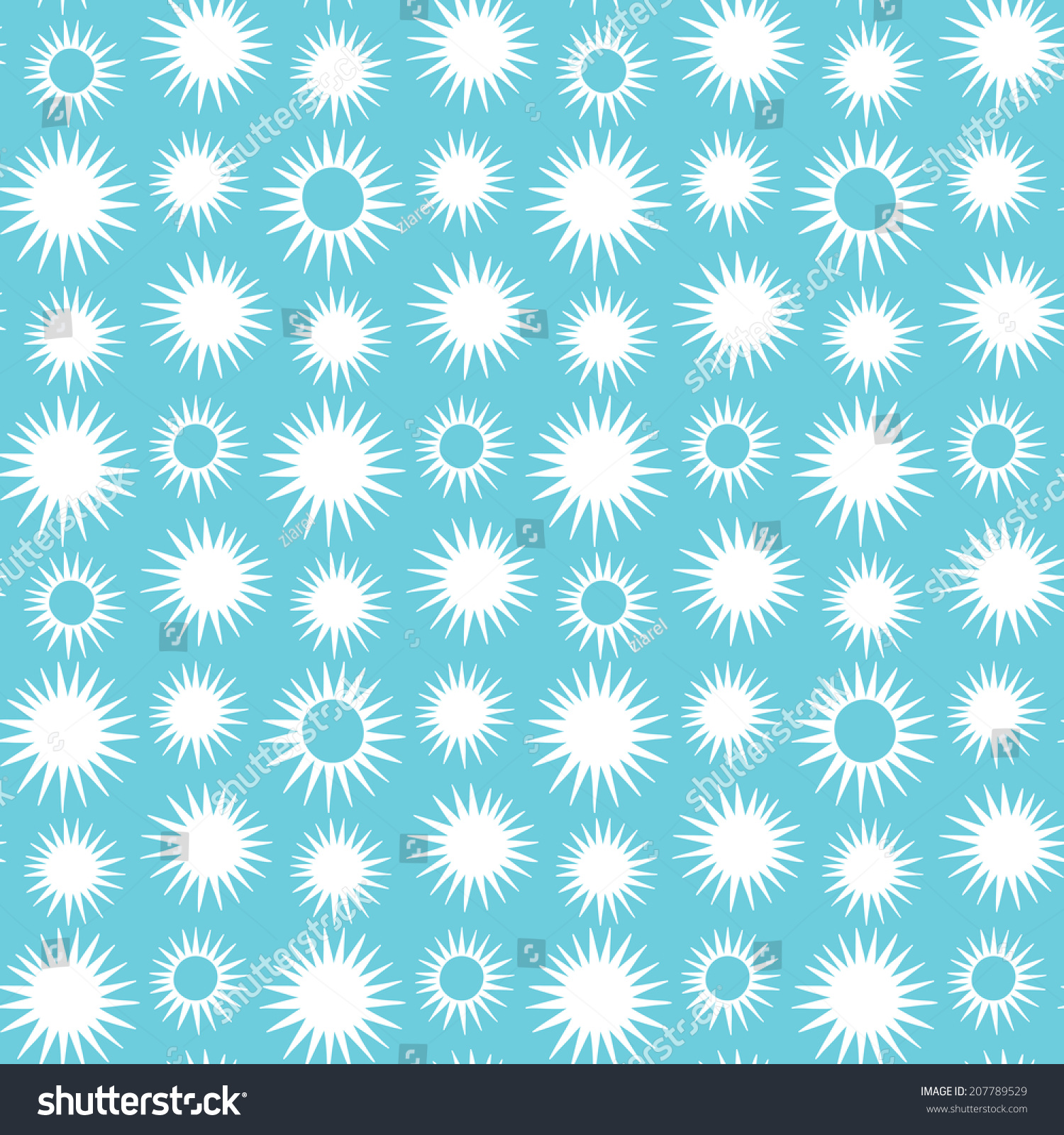 Abstract Vector Blue Stars Seamless Wallpaper Stock Vector (Royalty ...