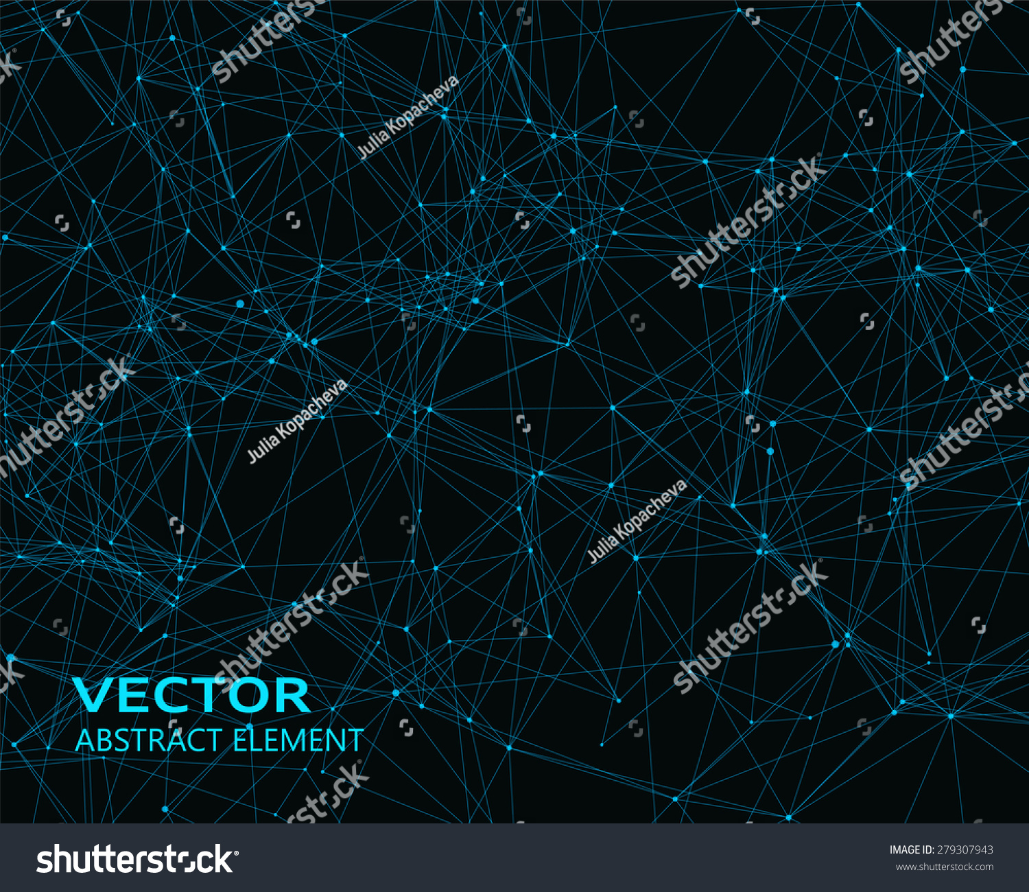 Abstract Vector Digital Background Blue Geometric Stock Vector (Royalty ...