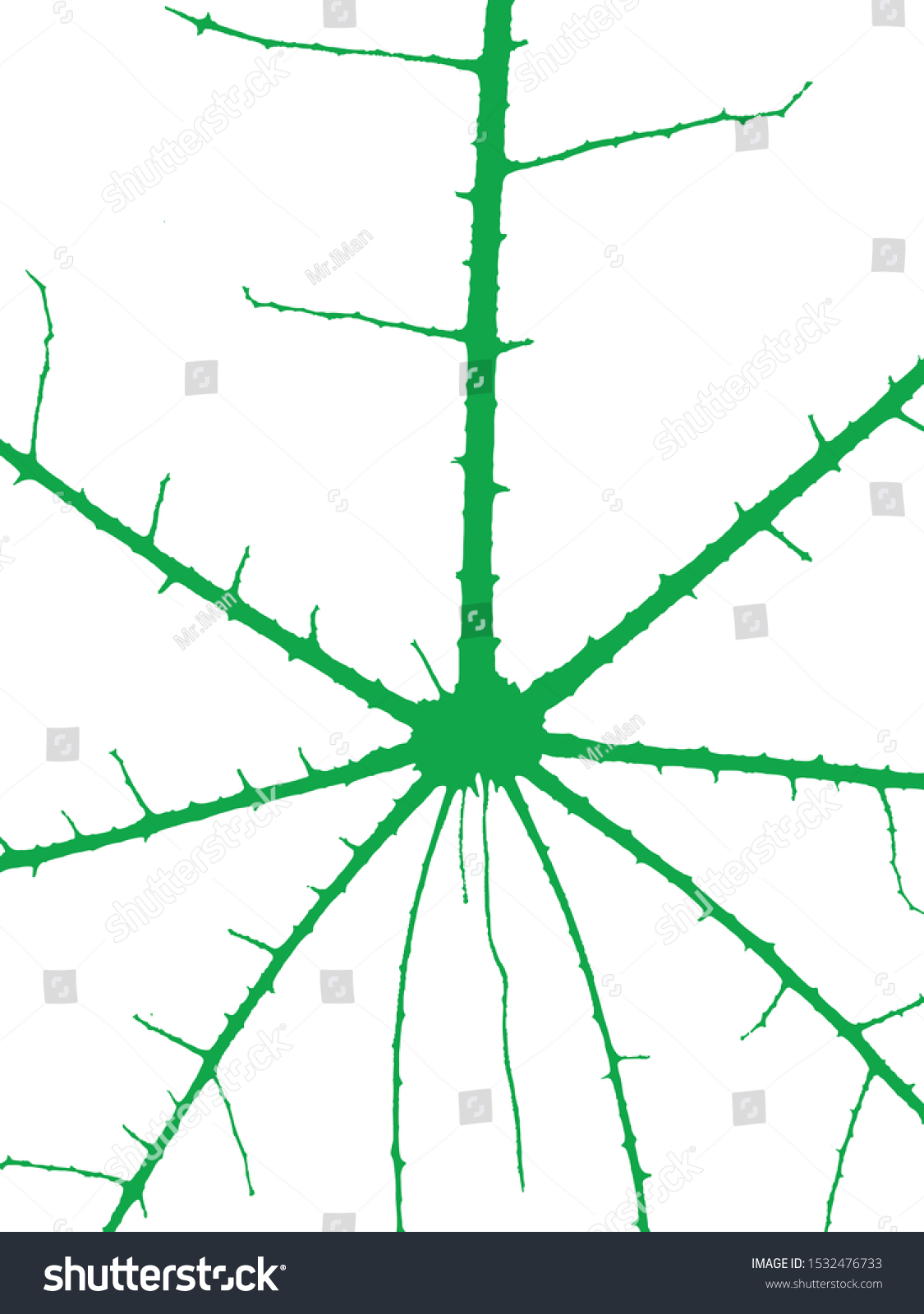Abstract Vector Leaf Veins Seamless Texture Stock Vector (Royalty Free ...
