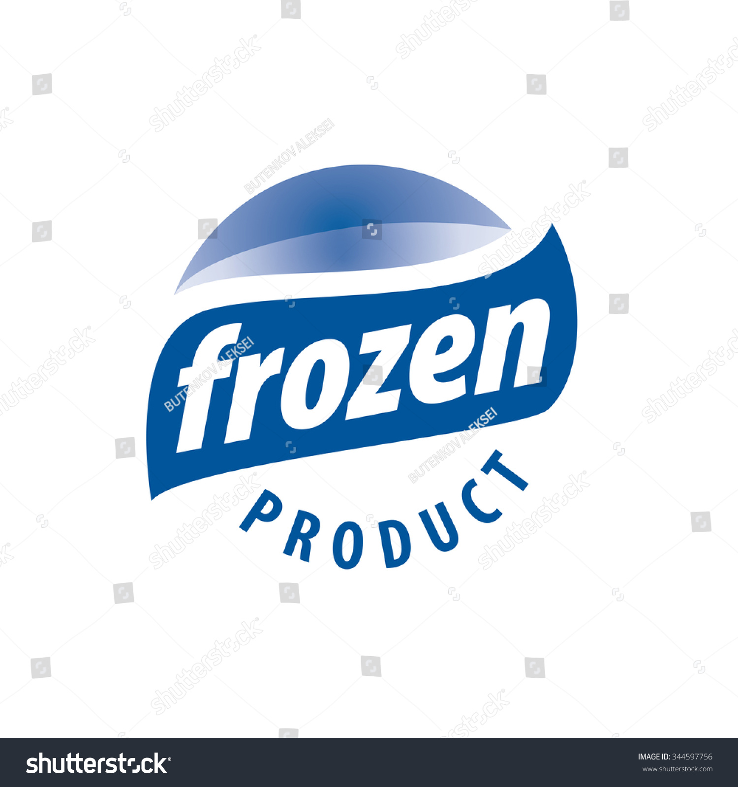 Abstract Vector Logo Frozen Products Design Stock Vector (Royalty Free ...