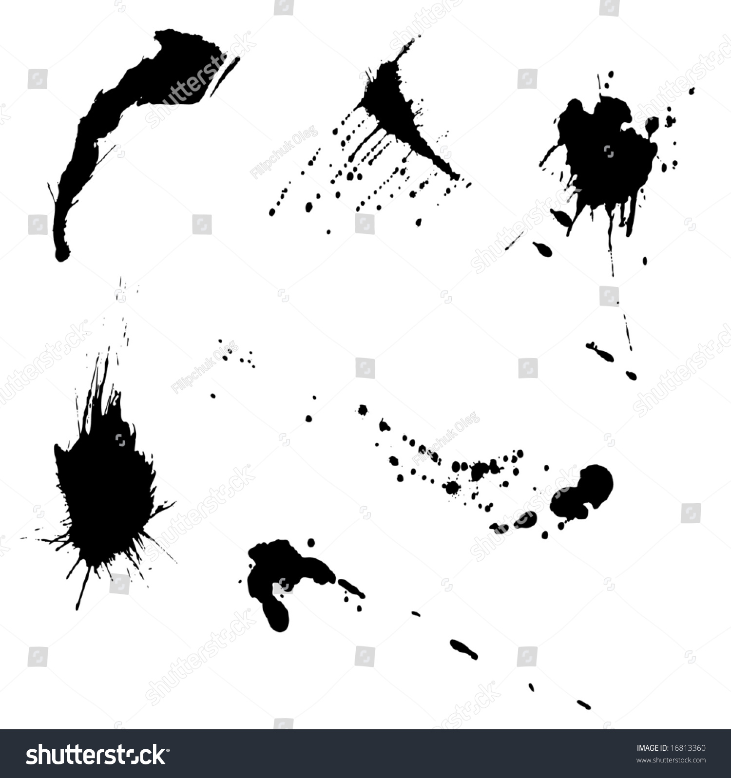 Abstract Vector Stains Set. Use In Your Design! - 16813360 : Shutterstock