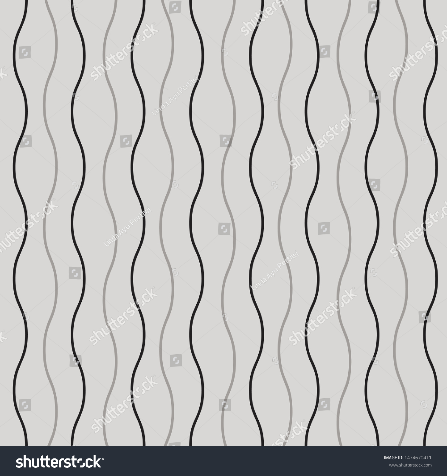 Abstract Vertical Grey Wave Background Stock Vector (Royalty Free ...