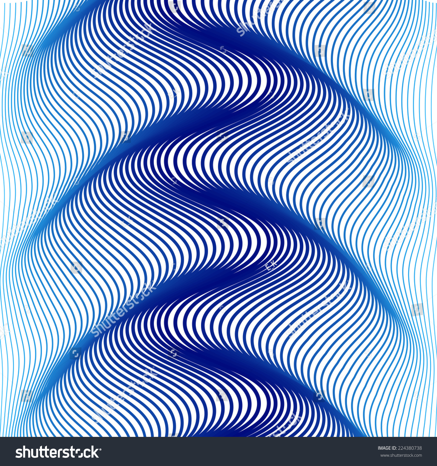 Abstract Vibrating Wave Repeating 3d Pattern Stock Vector 224380738 ...