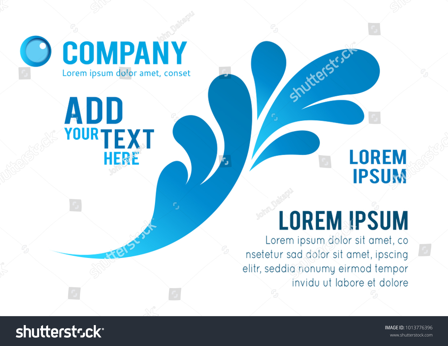 Abstract Water Symbol Stock Vector (Royalty Free) 1013776396 | Shutterstock