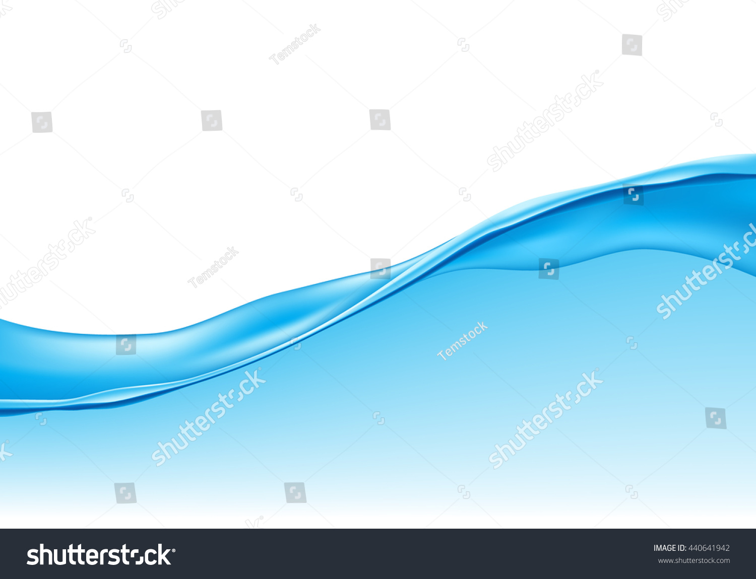 Abstract Water Wave Surface Transparency Isolated Stock Vector (Royalty ...