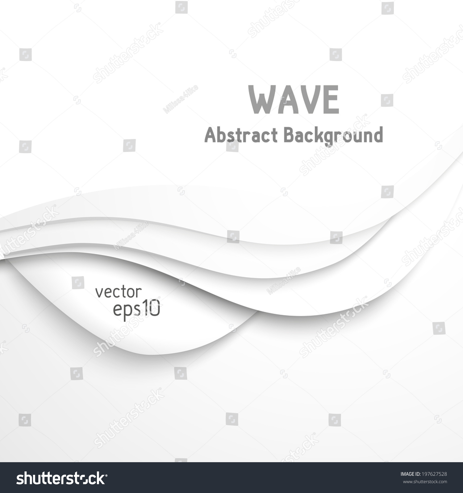 Abstract Wave Background White Vector Illustration Stock Vector ...