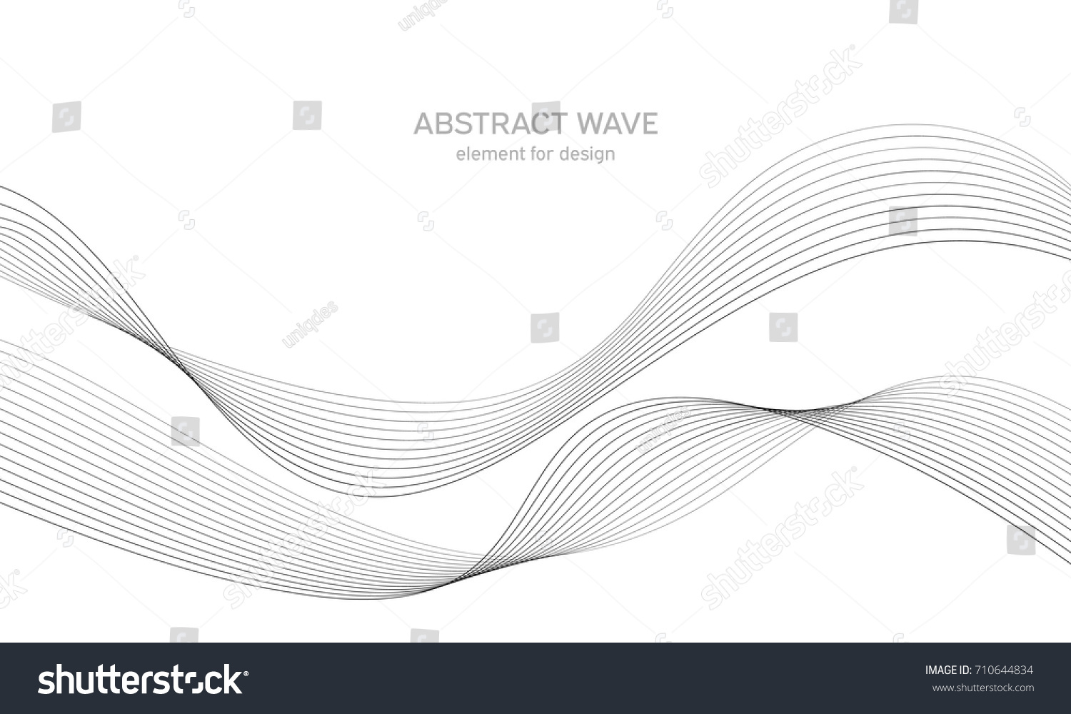 Abstract Wave Element Design Digital Frequency Stock Vector (Royalty ...