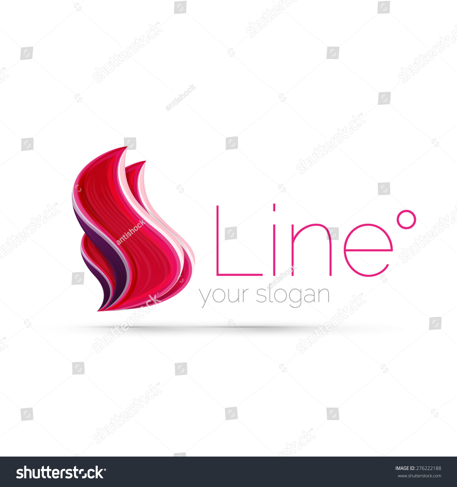 Abstract Wave Line Logo Vector Illustration Stock Vector (Royalty Free ...