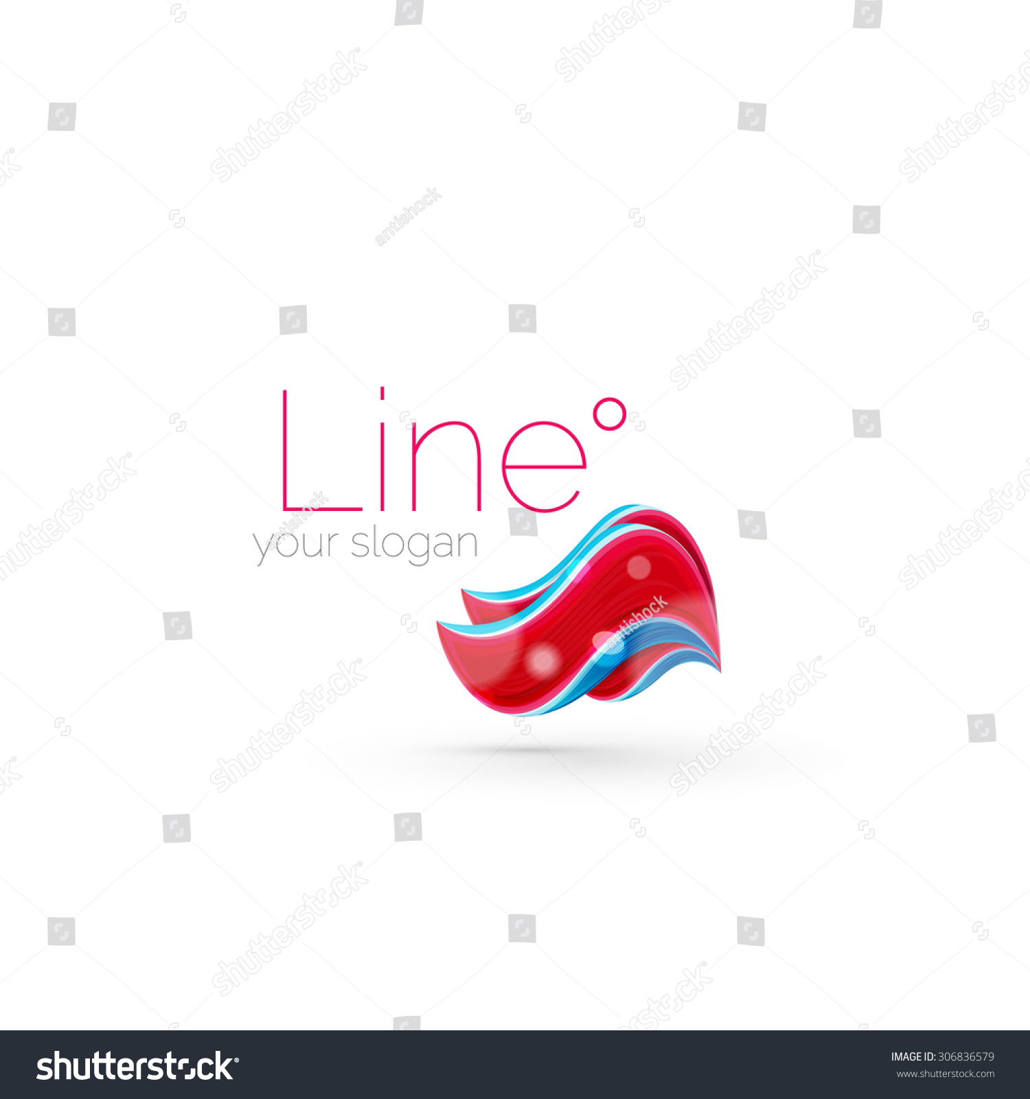 Abstract Wave Line Logo Vector Illustration Stock Vector (Royalty Free ...