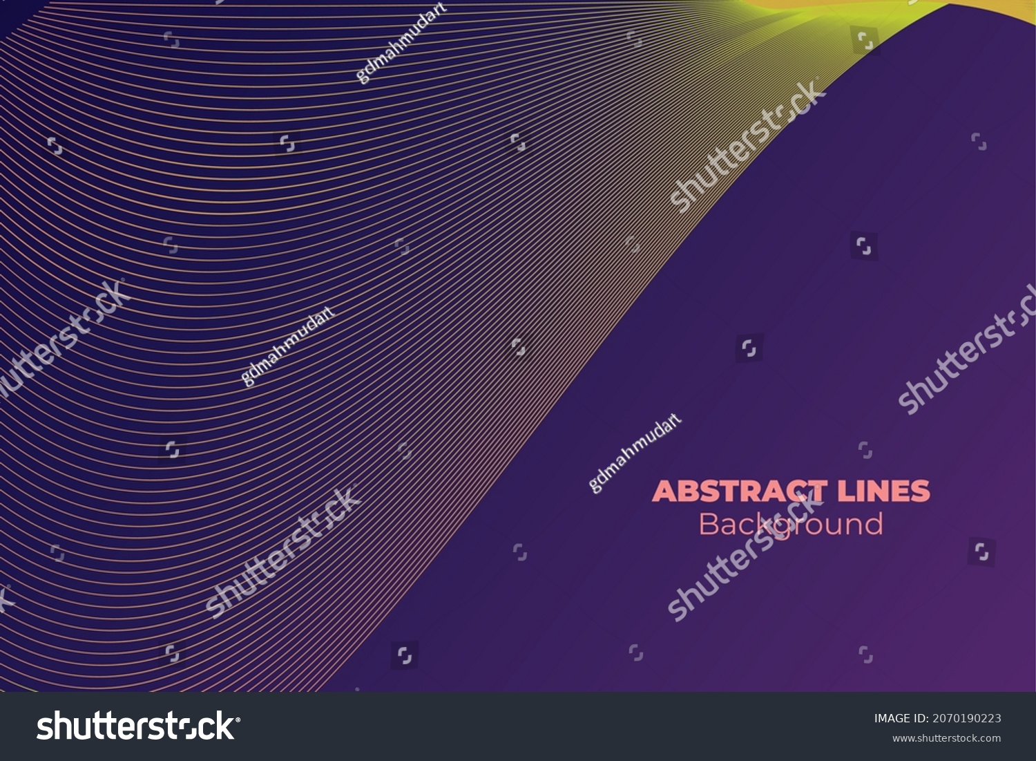 Abstract Wave Lines Background Vector Modern Stock Vector (Royalty Free ...