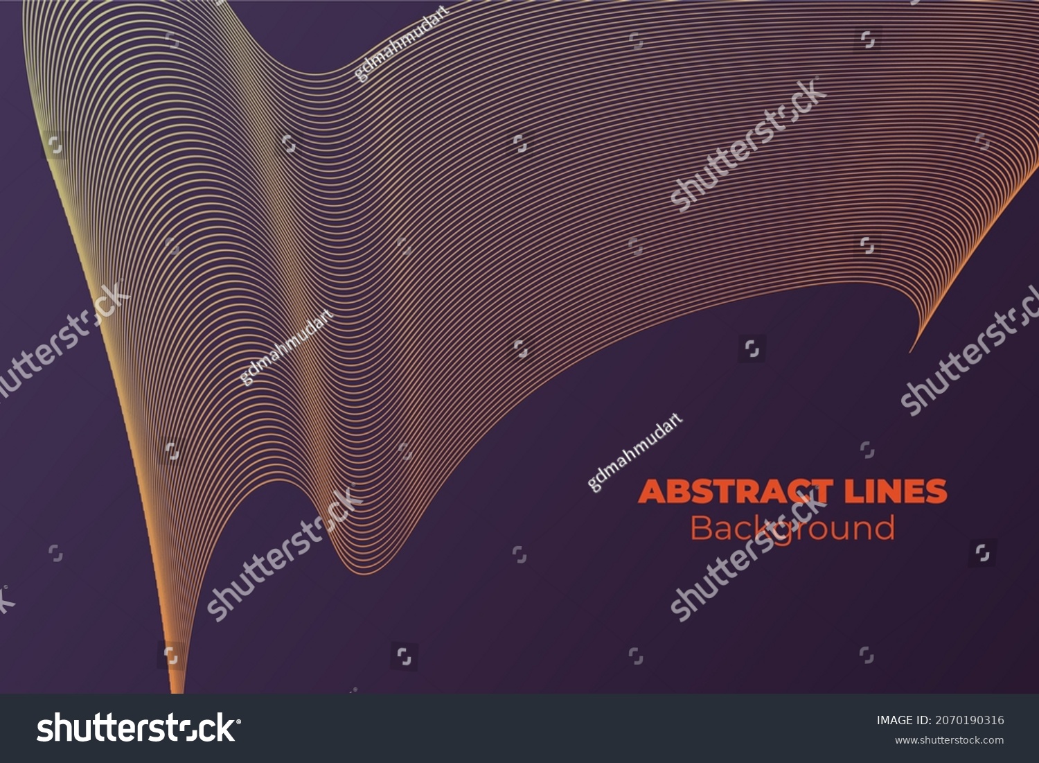 Abstract Wave Lines Background Vector Modern Stock Vector (Royalty Free ...