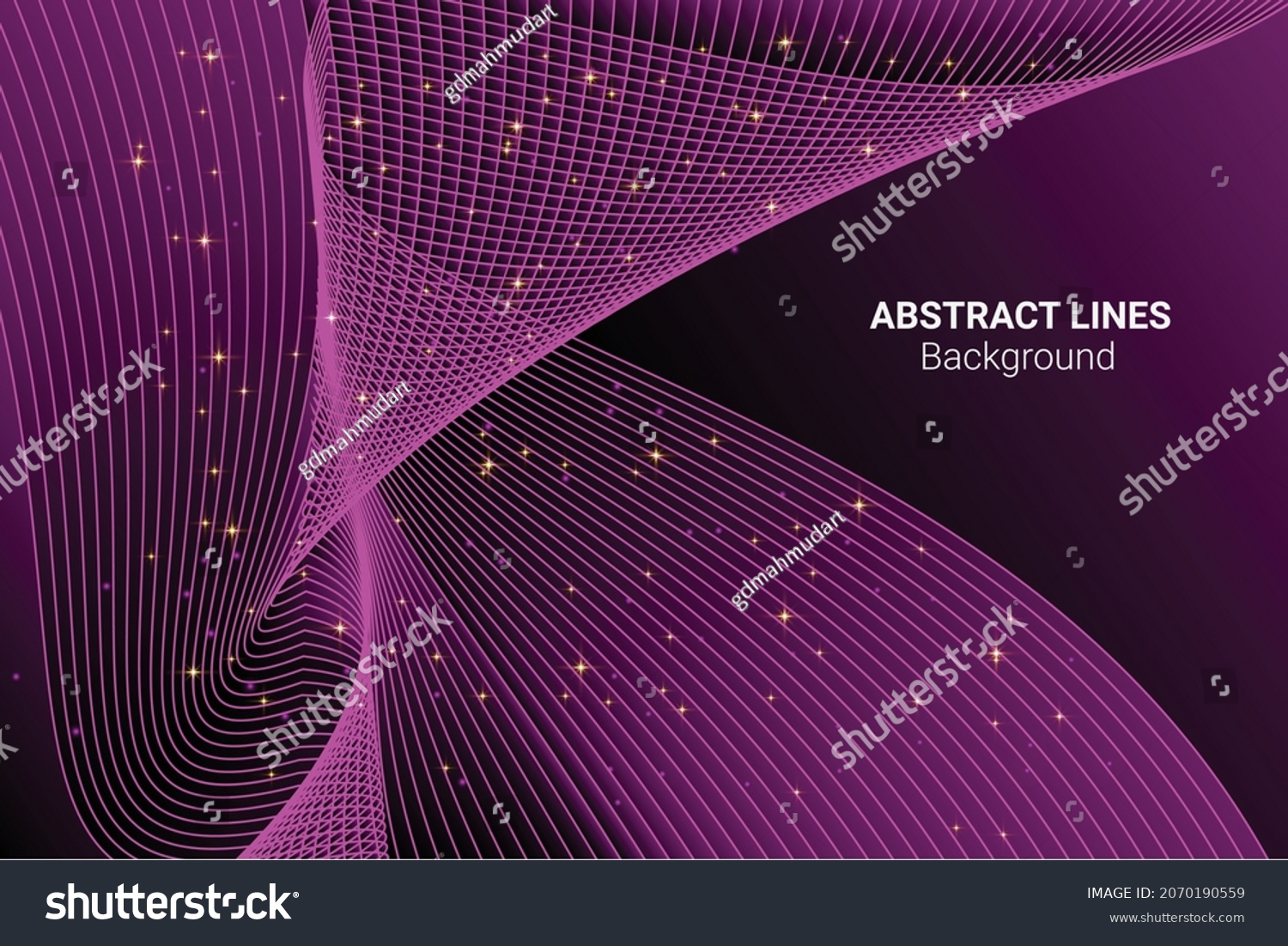 Abstract Wave Lines Background Vector Modern Stock Vector (Royalty Free ...