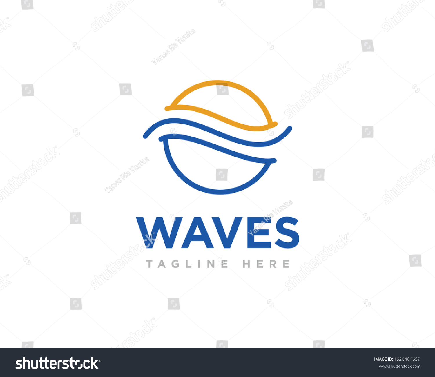 Abstract Wave Logo Design Vector Stock Vector (Royalty Free) 1620404659 ...