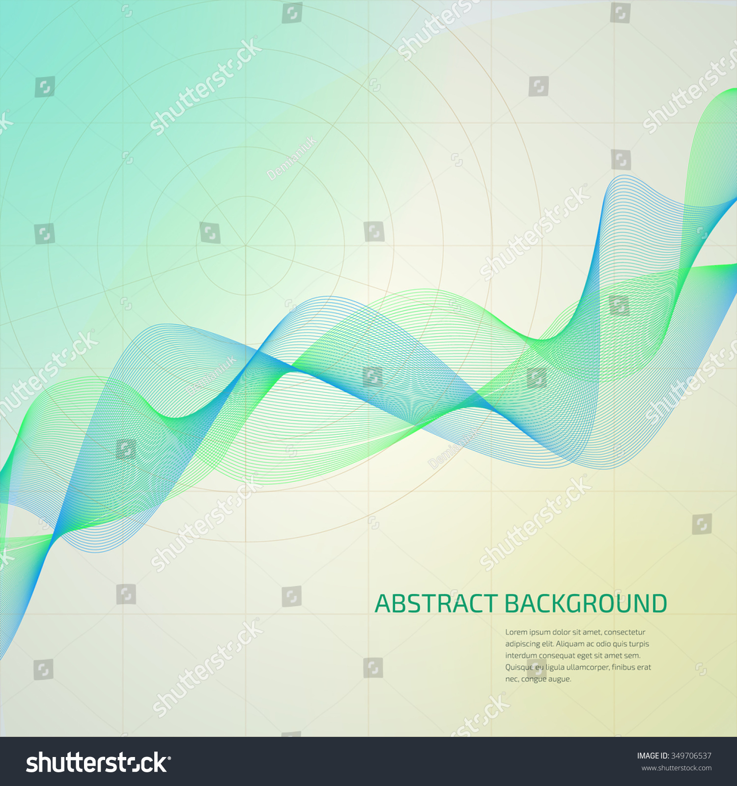 Abstract Wave Vector Illustration Stock Vector (Royalty Free) 349706537