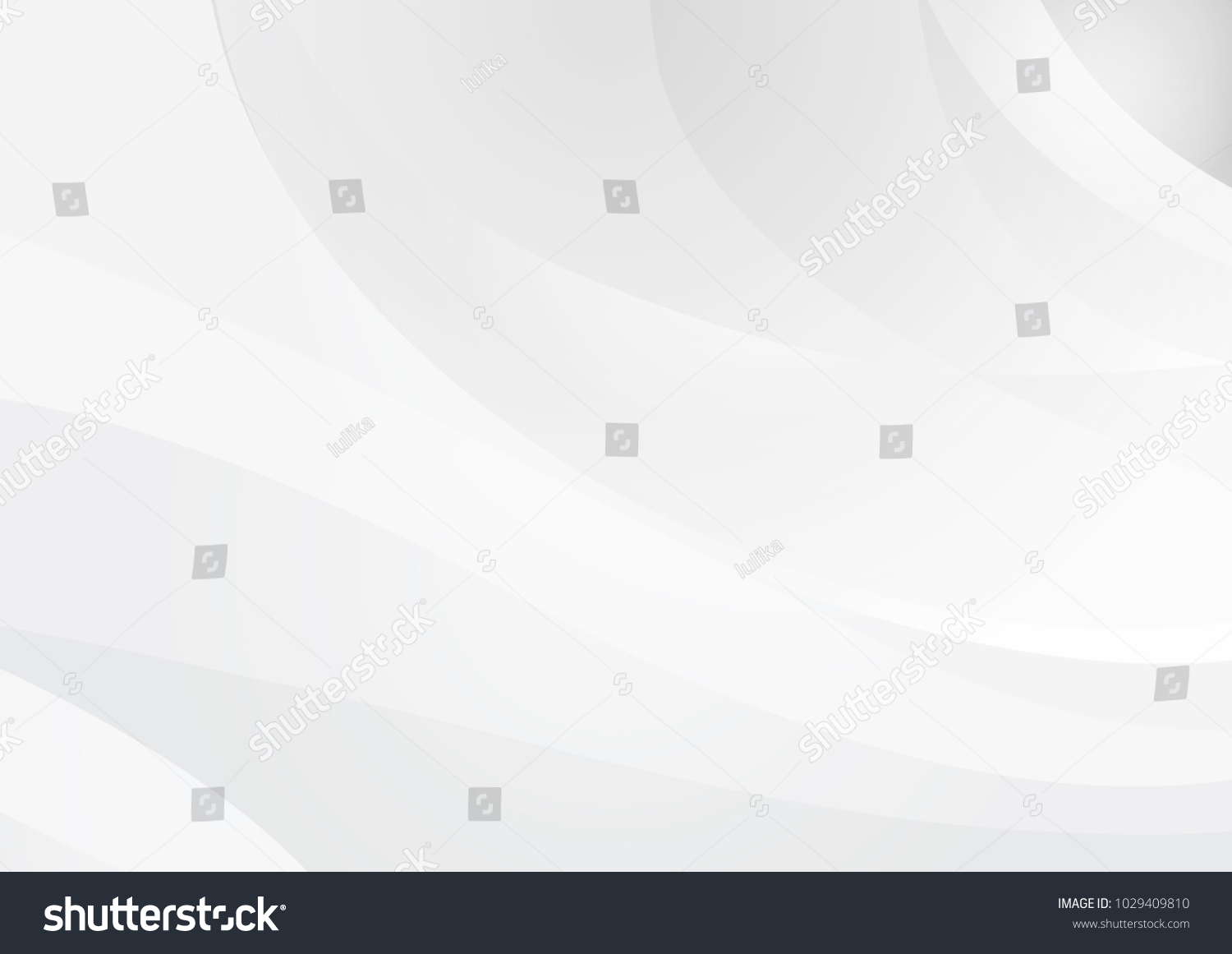 Abstract Wavy White Gray Gradient Background Stock Vector (Royalty Free ...
