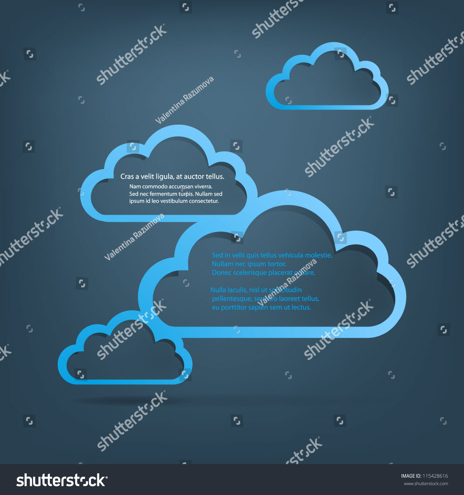 Abstract Web Design Background Clouds Eps10 Stock Vector (Royalty Free ...