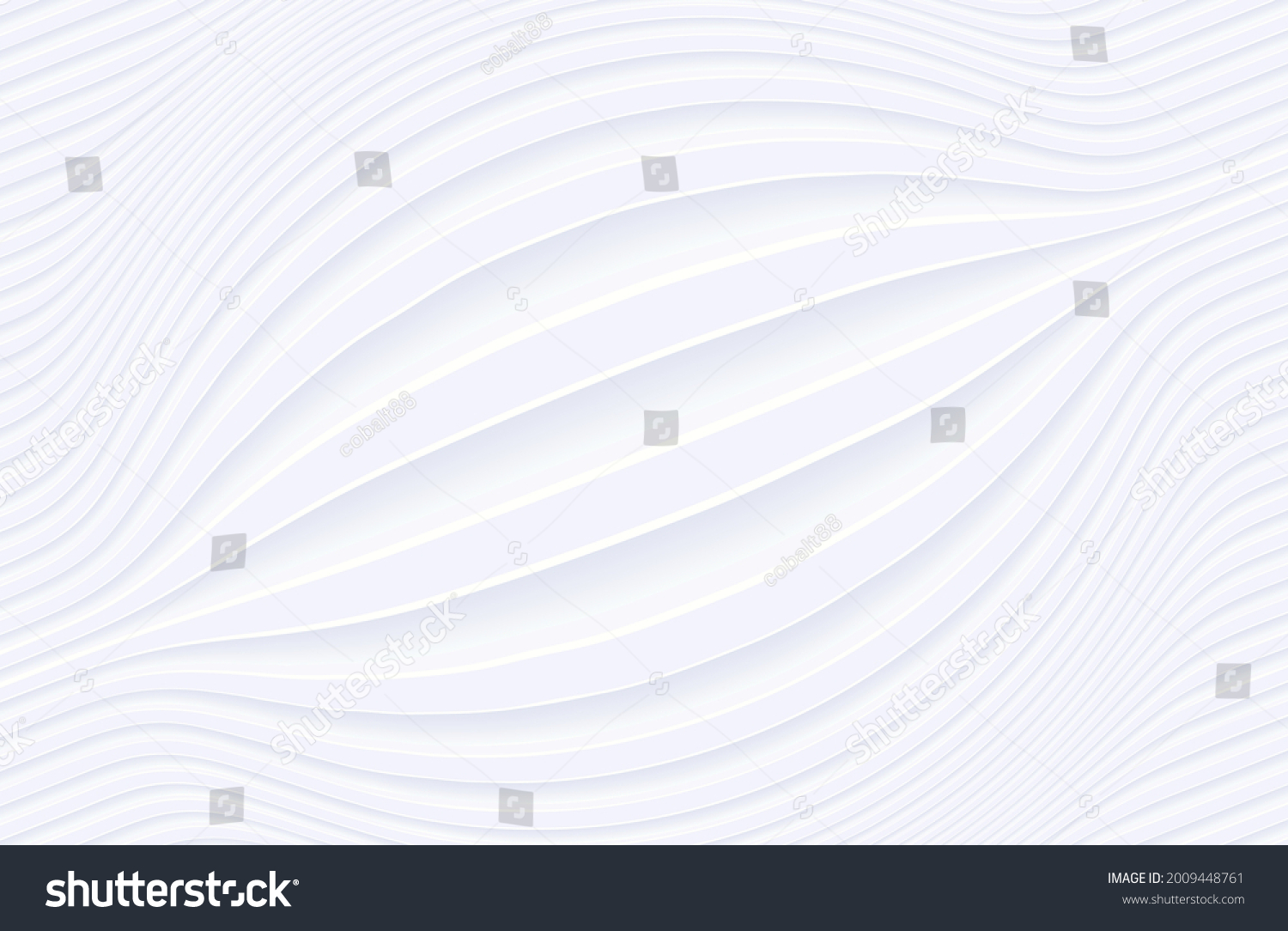 Abstract White Background 3d Waves Pattern Stock Vector (Royalty Free ...