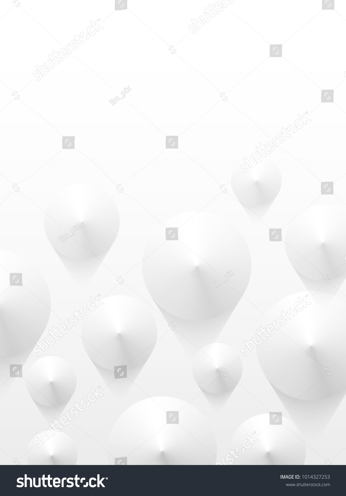 Abstract White Cone Top View White Stock Vector (Royalty Free ...