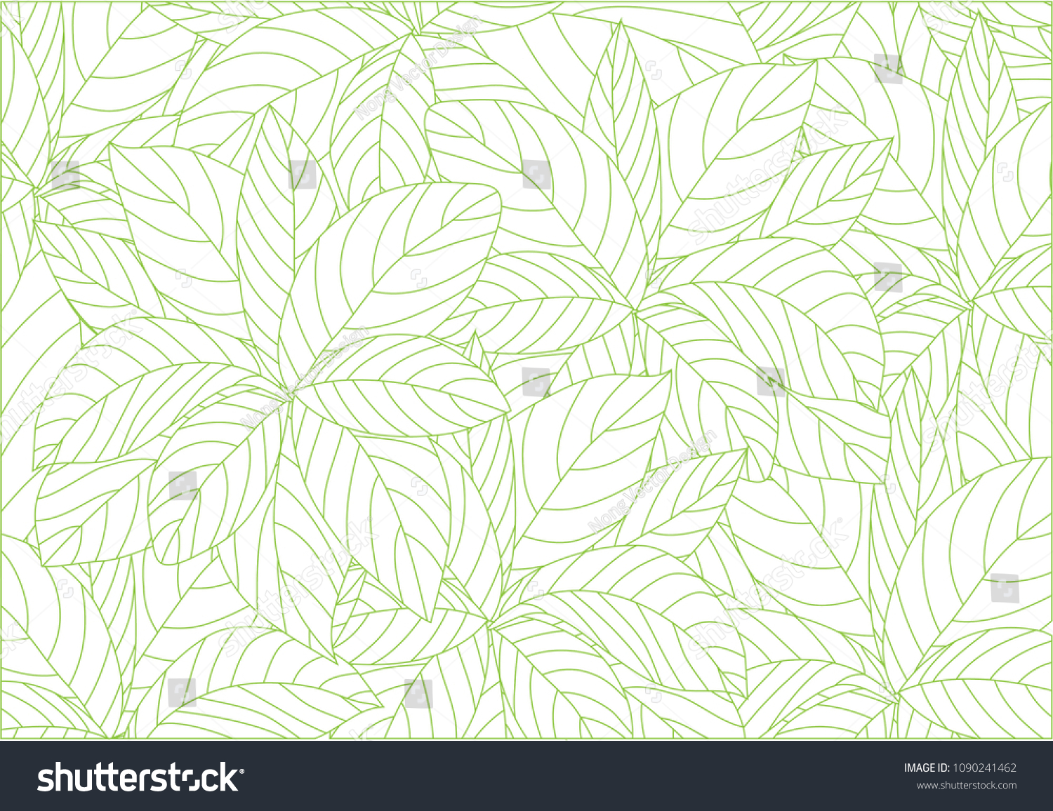 Abstract White Leaves Background Stock Vector (Royalty Free) 1090241462 ...