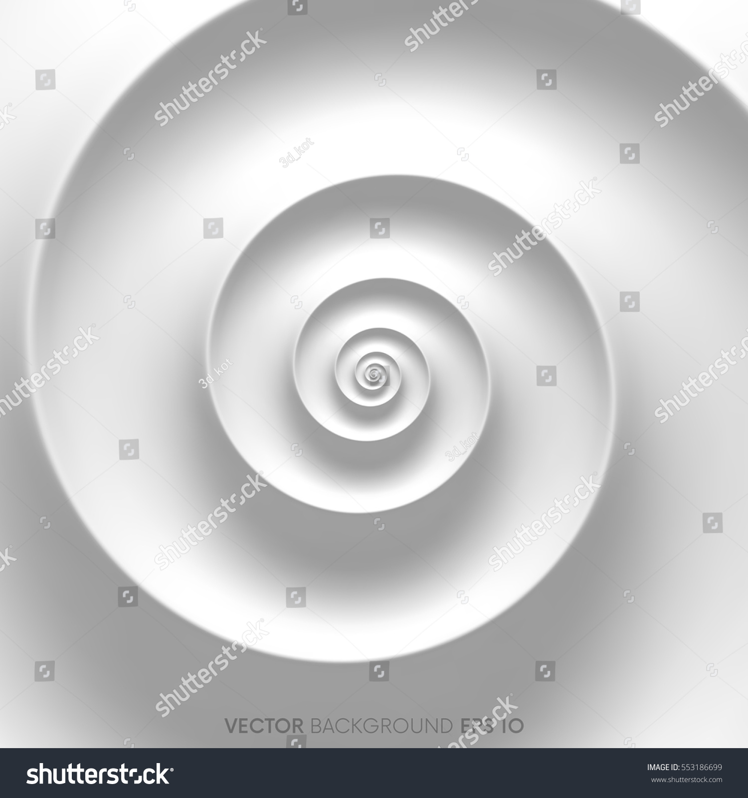 Abstract White Spiral Background Stock Vector (Royalty Free) 553186699 ...