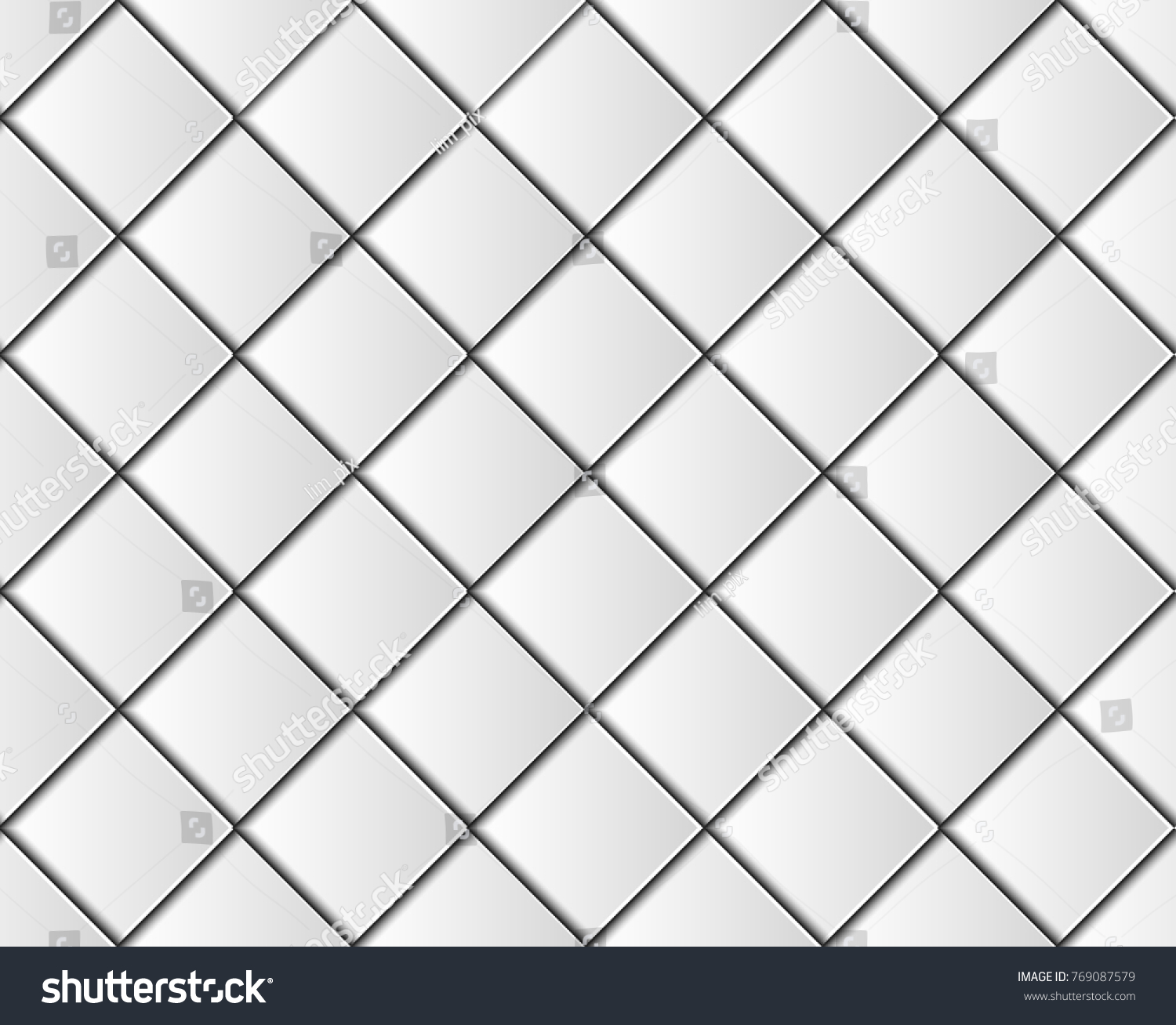Abstract White Wall Blocks Box Background Stock Vector (Royalty Free ...