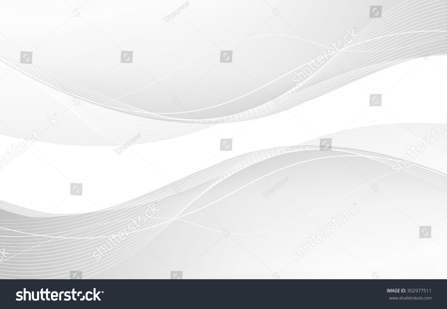 Abstract White Waves Vector Clipart Stock Vector (Royalty Free) 302977511