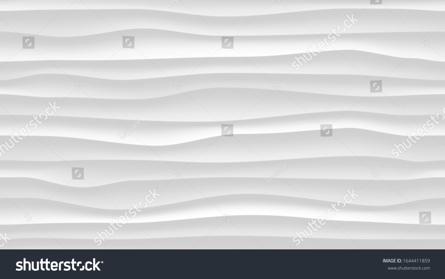 Abstract White Wavy 3d Texture Background Stock Vector (Royalty Free ...