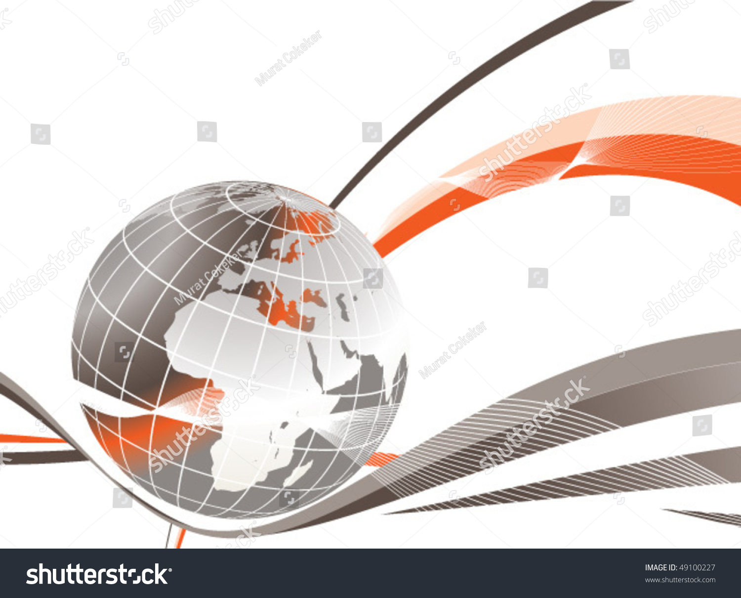 Abstract World Globe Illustration Design Stock Vector (Royalty Free ...