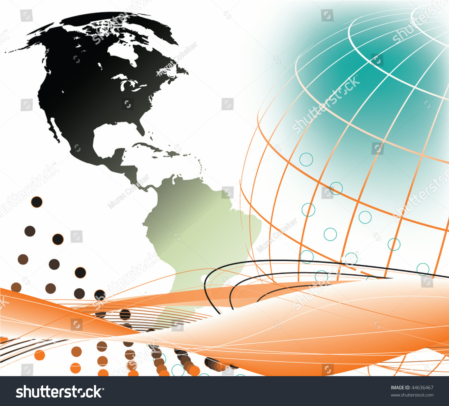 Abstract World Globe Illustration Vector Design Stock Vector (Royalty ...