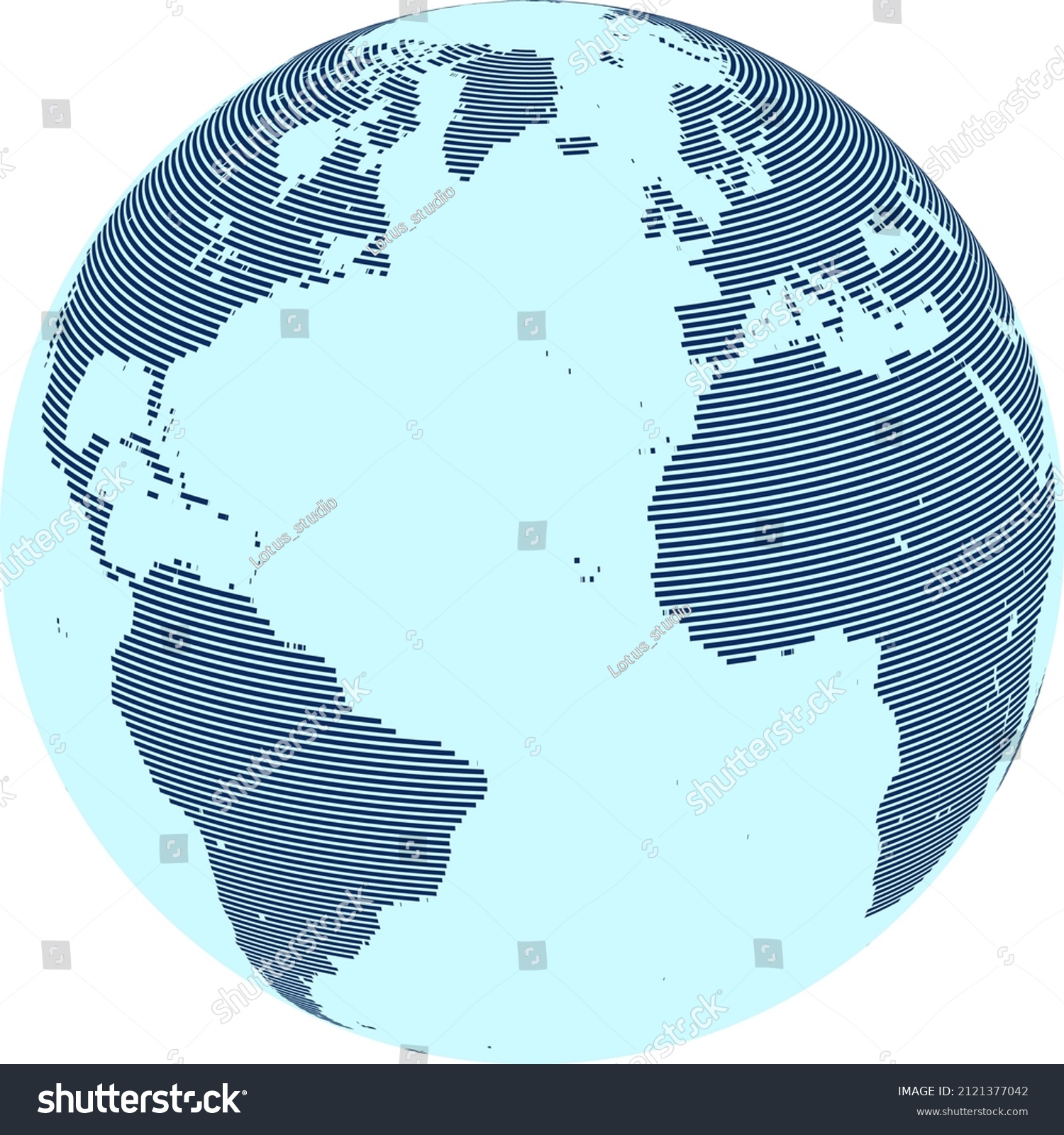 Abstract World Map Lines On Globe Stock Vector (Royalty Free ...