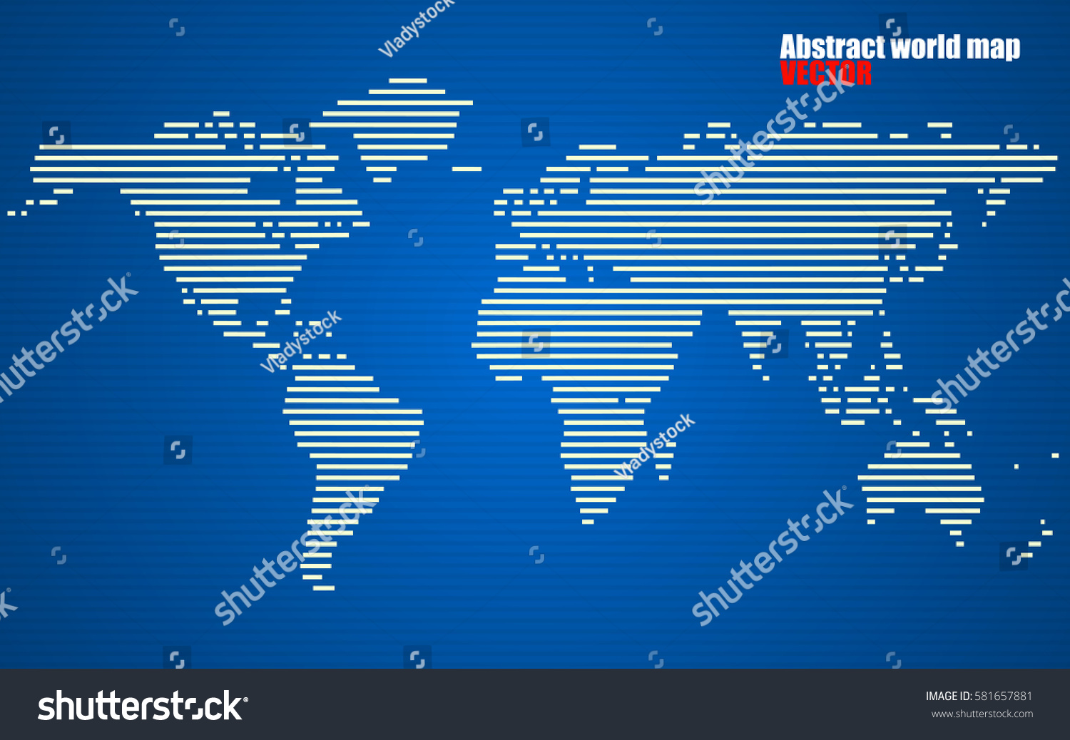 Abstract World Map Lines World Stripes Stock Vector (Royalty Free ...