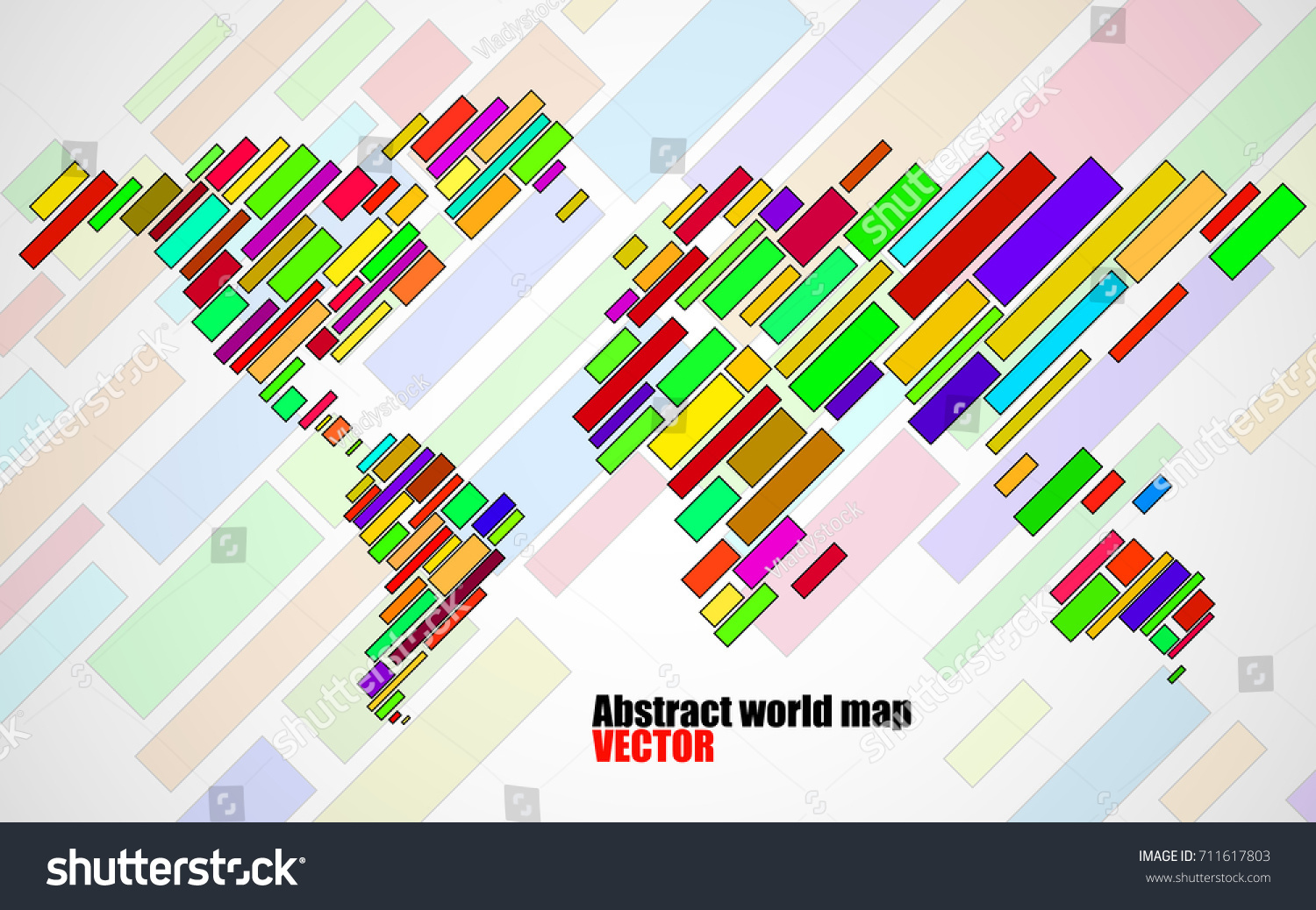 Abstract World Map Lines World Stripes Stock Vector (Royalty Free ...