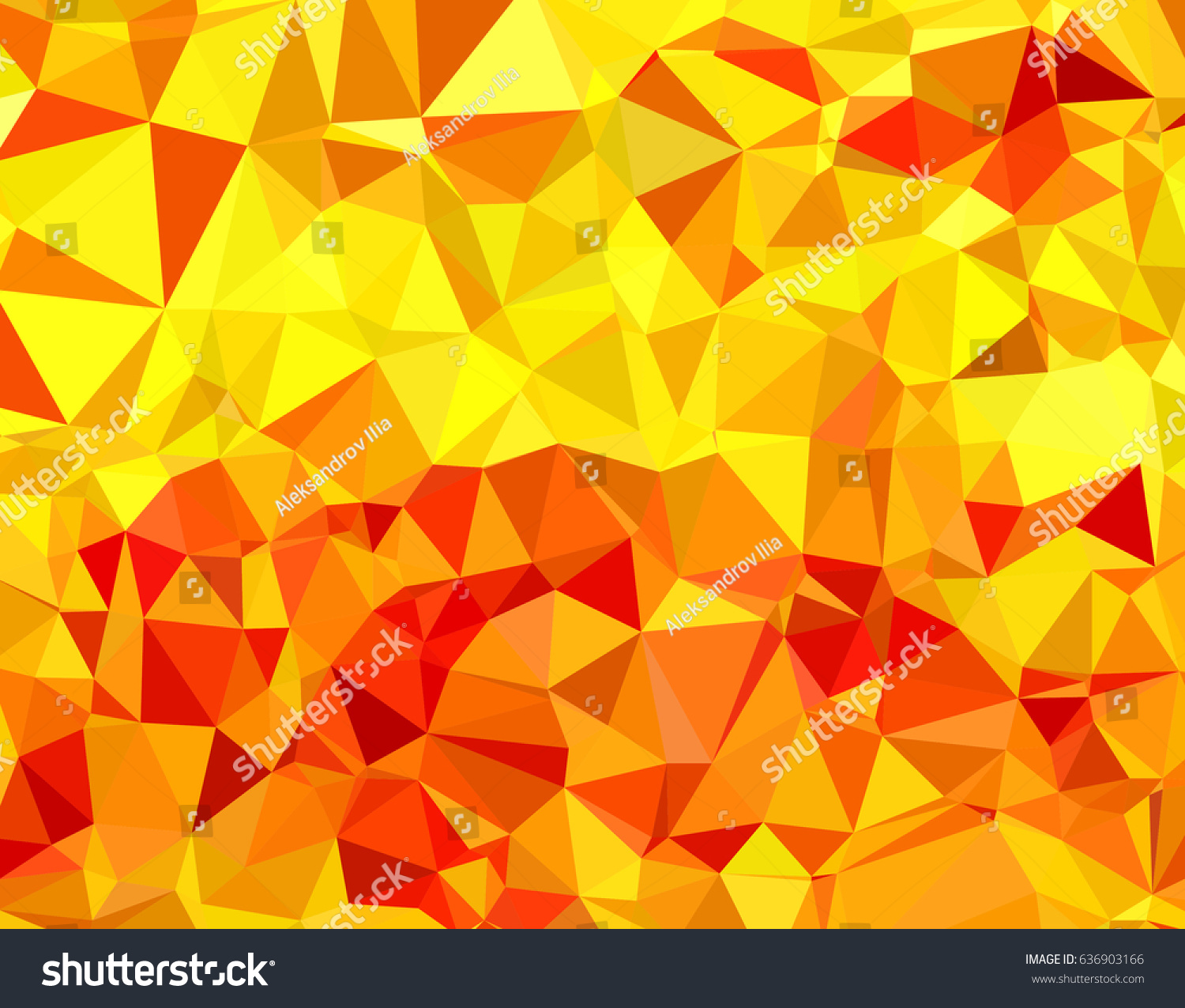 Abstract Yellow Triangle Geometrical Background Vector Stock Vector (Royalty Free) 636903166 ...