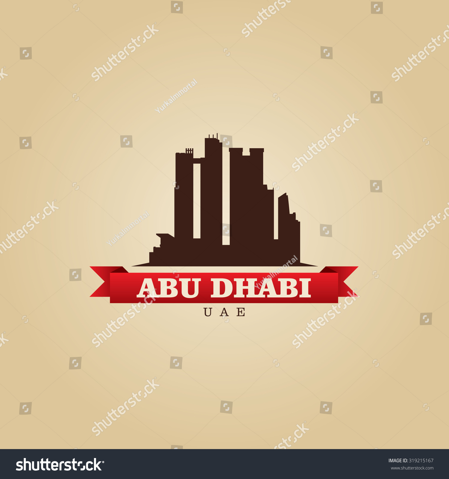 Abu Dhabi Uae City Symbol Vector Stock Vector 319215167 - Shutterstock