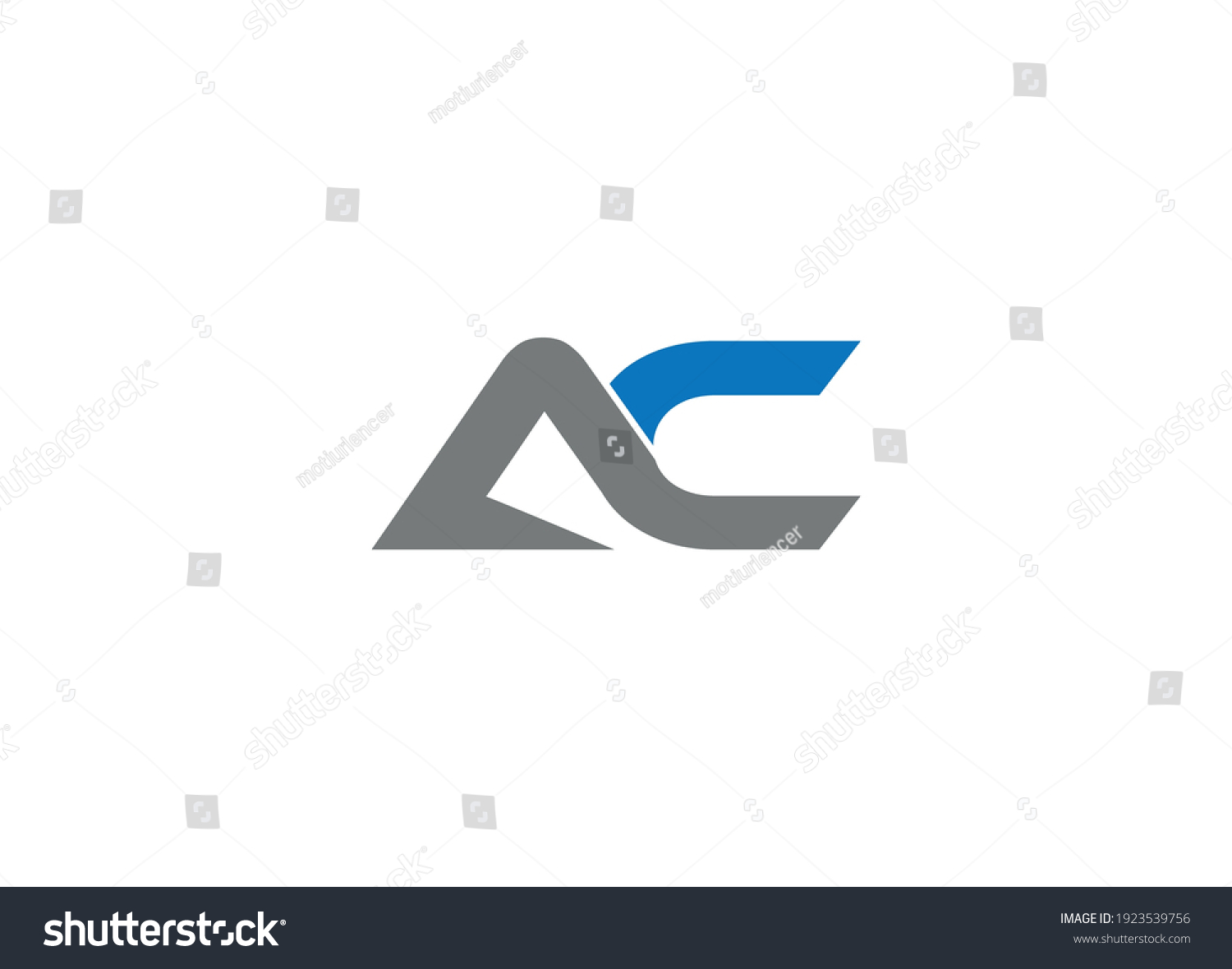 Ac Initial Modern Bold Logo Design Stock Vector (Royalty Free ...