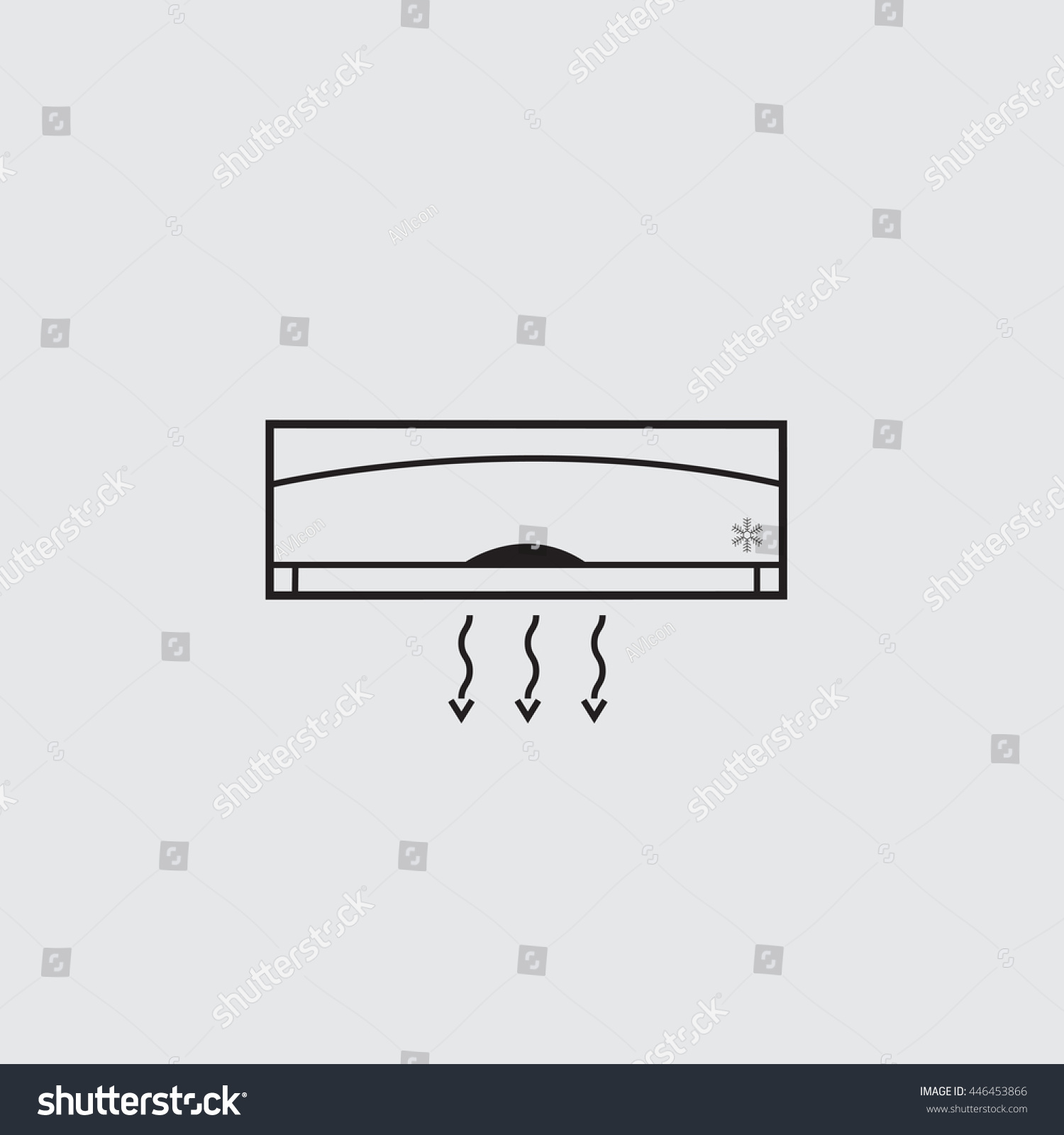 Ac Unit Icon Vector Air Conditioner Stock Vector (Royalty Free) 446453866 Ac Unit Icon Vector Air Conditioner Stock Vector (Royalty Free) 446453866