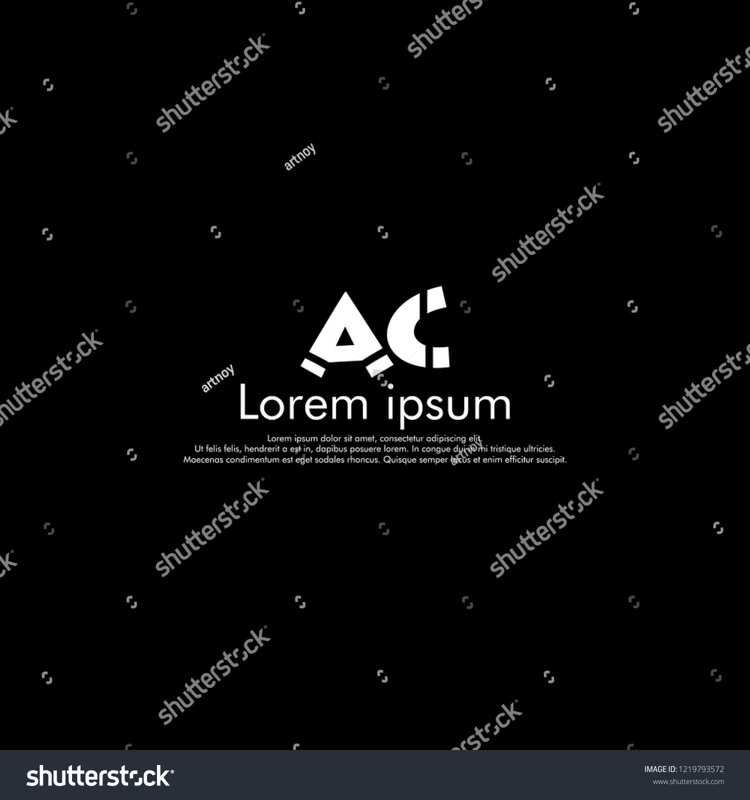 Ac Vector Initial Abstract Logo Concept Stock Vector (Royalty Free ...