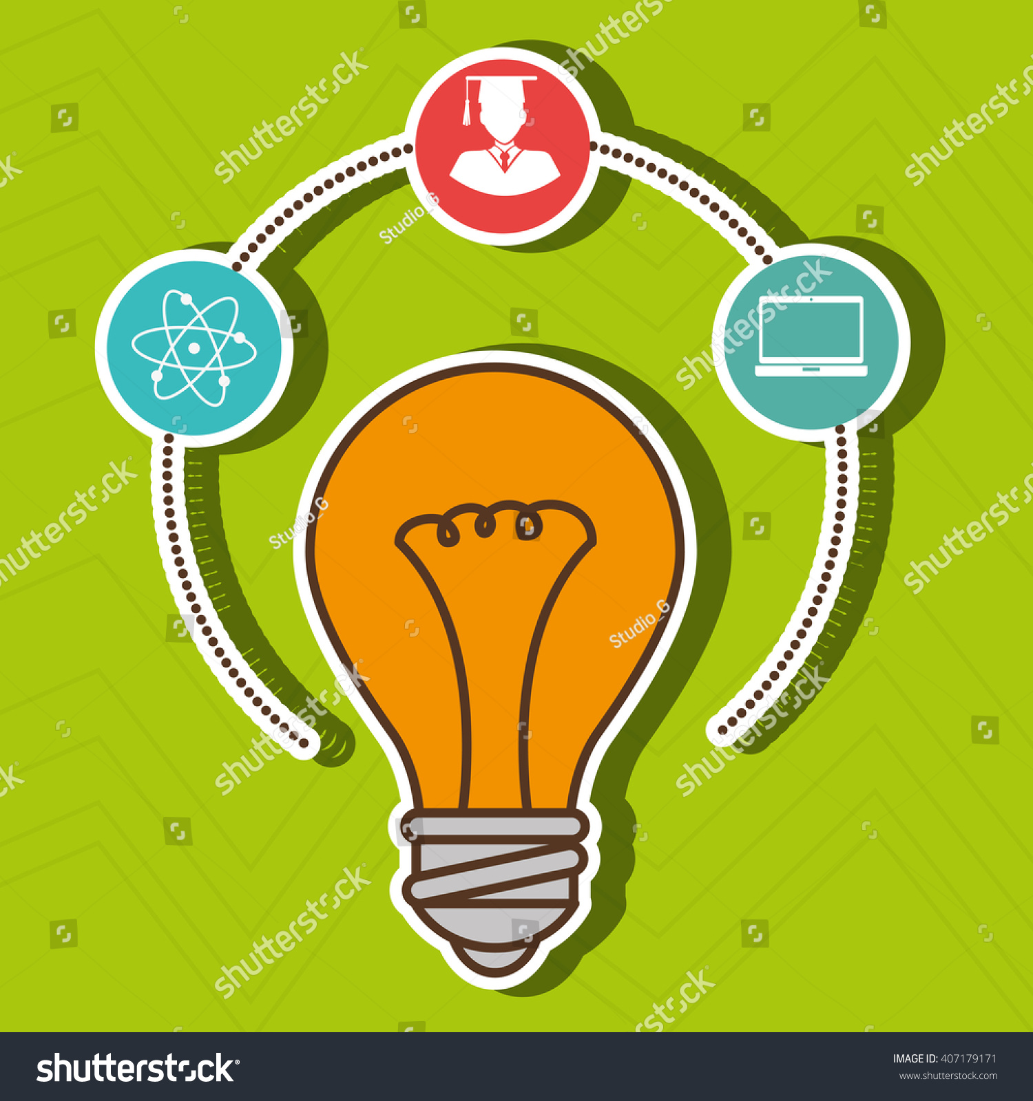 Academic Student Design Stock Vector (Royalty Free) 407179171 ...
