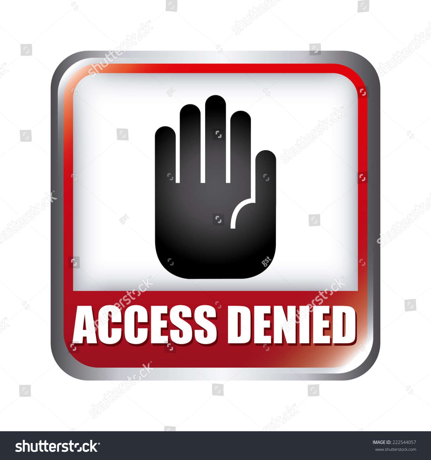 Access Denied Graphic Design Vector Illustration Stock Vector (Royalty ...