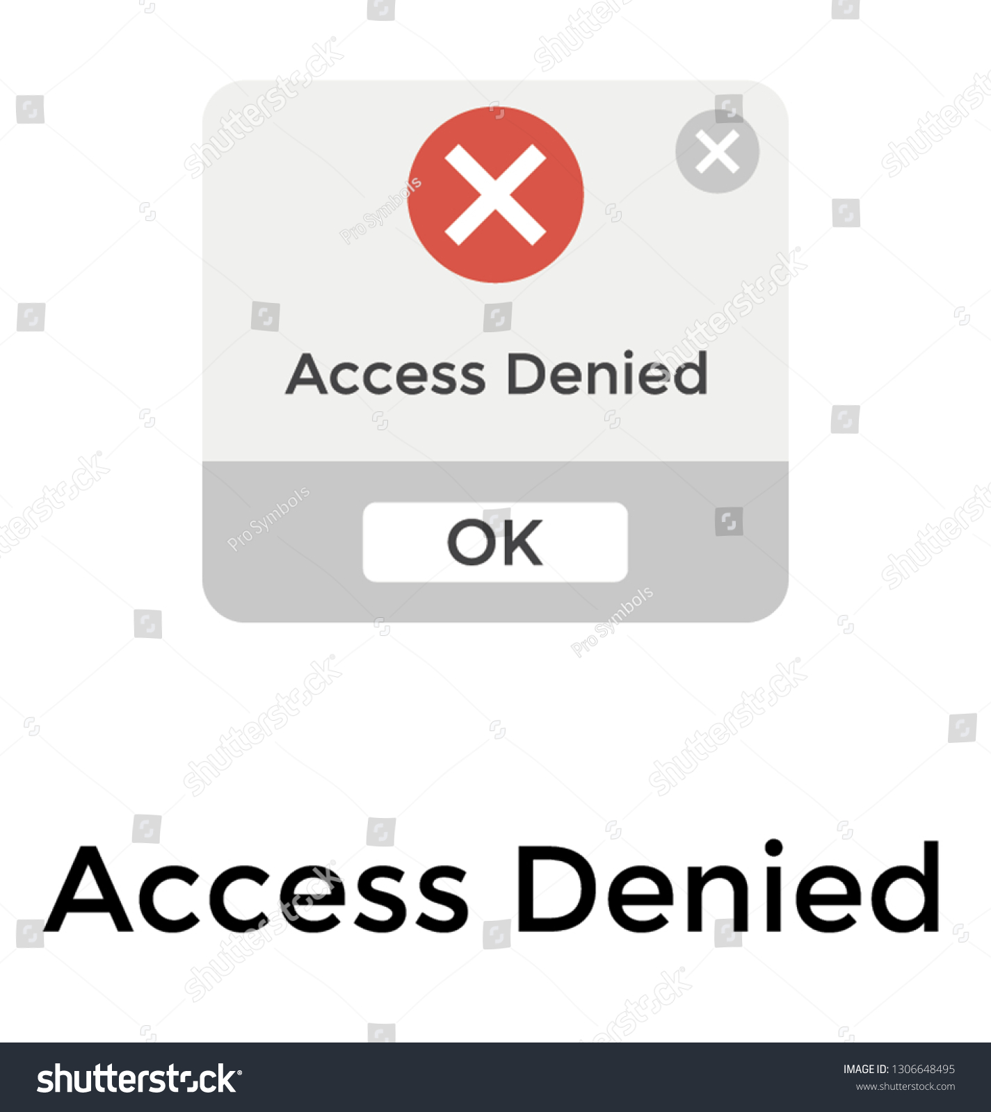 Access Denied Unauthorized Person Flat Icon Stock Vector (Royalty Free ... Access Denied Unauthorized Person Flat Icon Stock Vector (Royalty Free ...