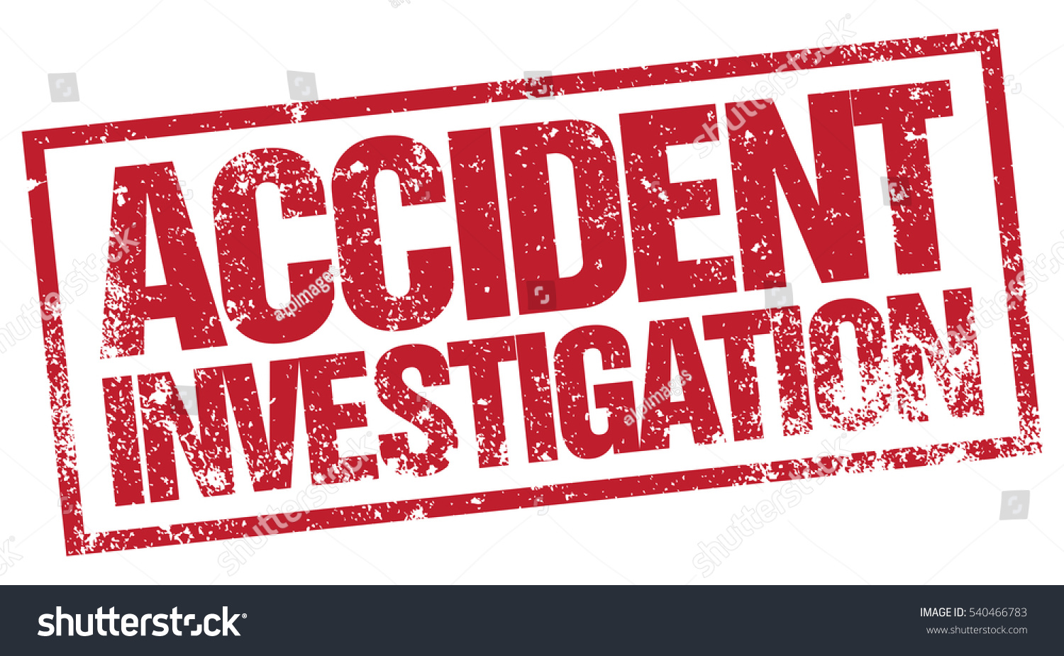 Accident Investigation Stamp Stock Vector (Royalty Free) 540466783
