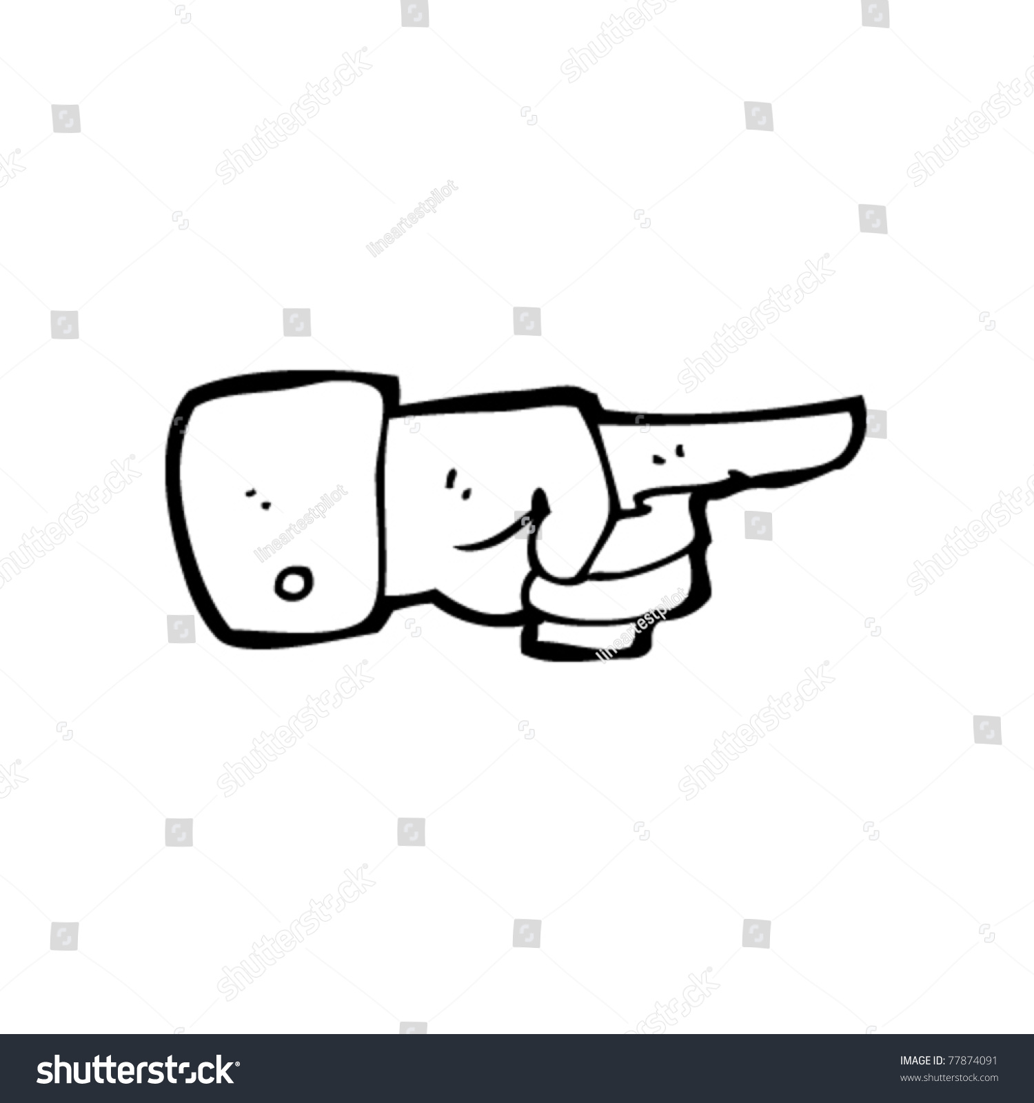 Accusing Finger Cartoon Stock Vector Illustration 77874091 : Shutterstock