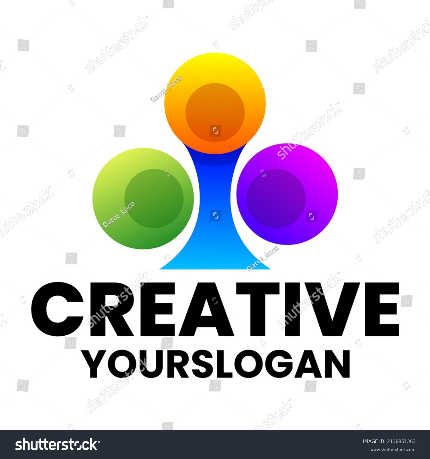 Ace Colorful Logo Design Vector Stock Vector (Royalty Free) 2138951363 ...