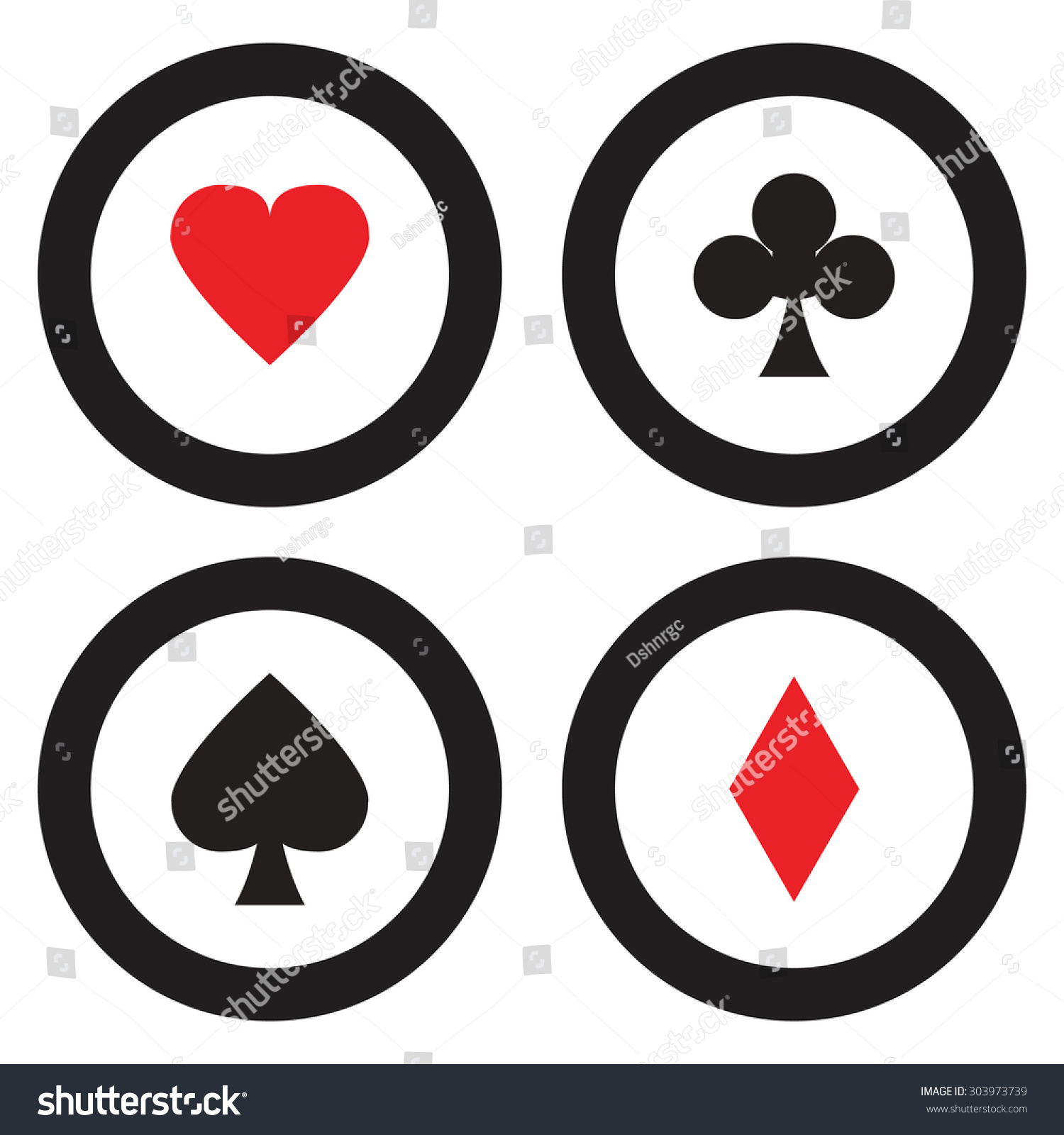 Ace Symbol Icon Set Stock Vector (Royalty Free) 303973739 | Shutterstock