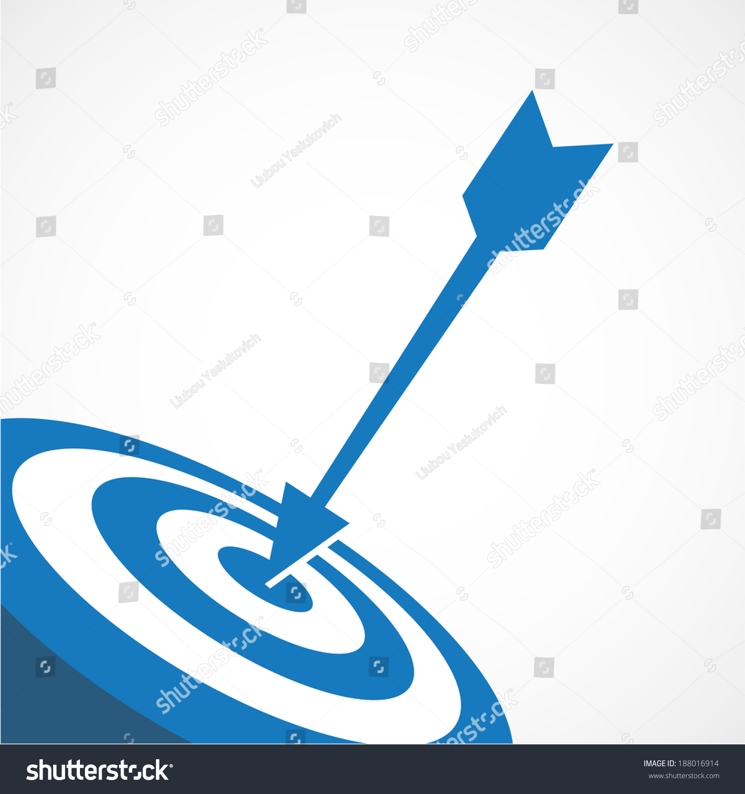 Achieving Goal Vector Image Over White: vector de stock (libre de ...