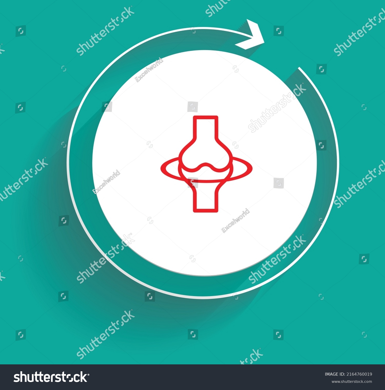 Acl Reconstruction Surgery Icon Vector Design Stock Vector (Royalty ...