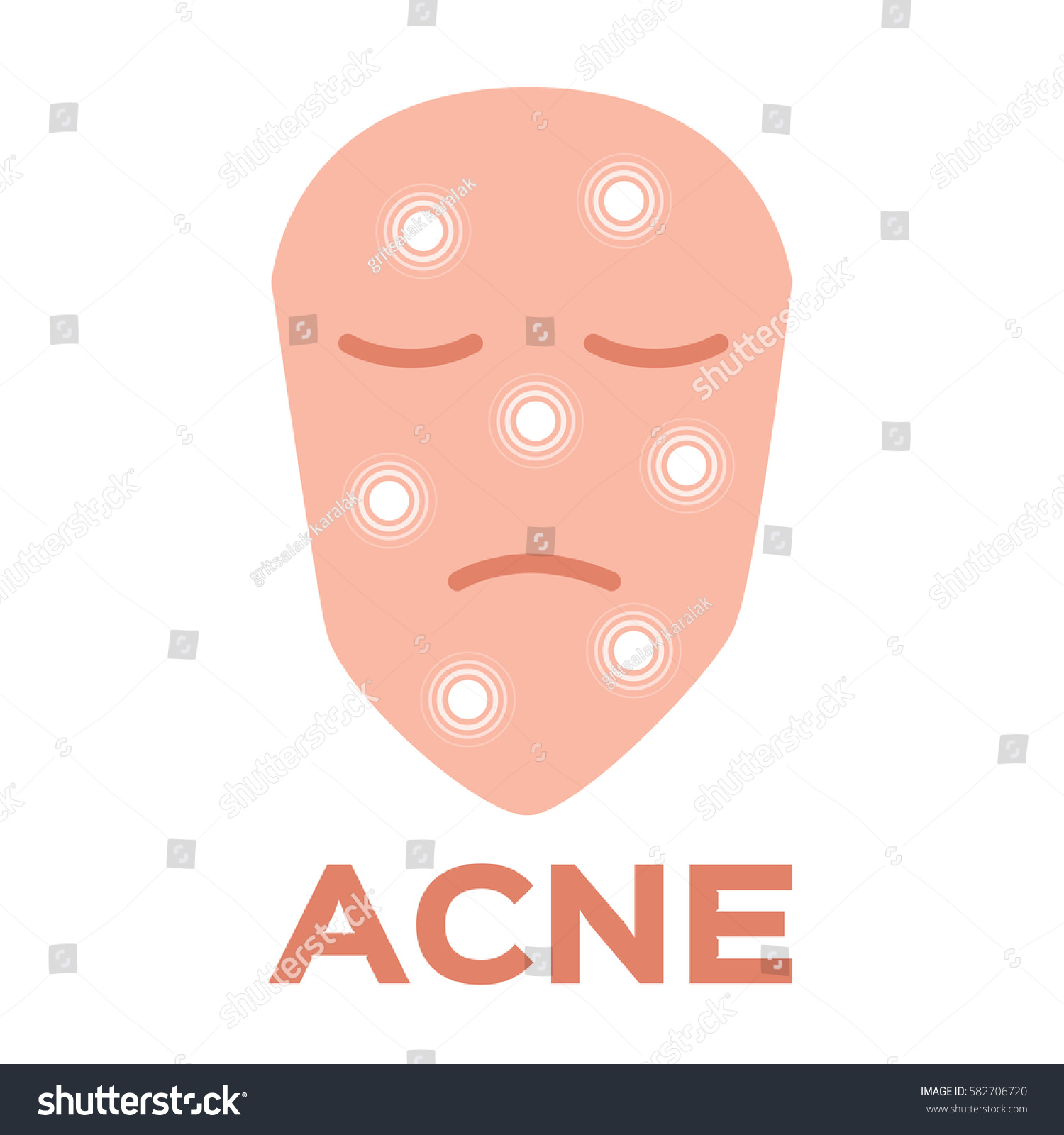 Acne Icon Vector Stock Vector 582706720 - Shutterstock